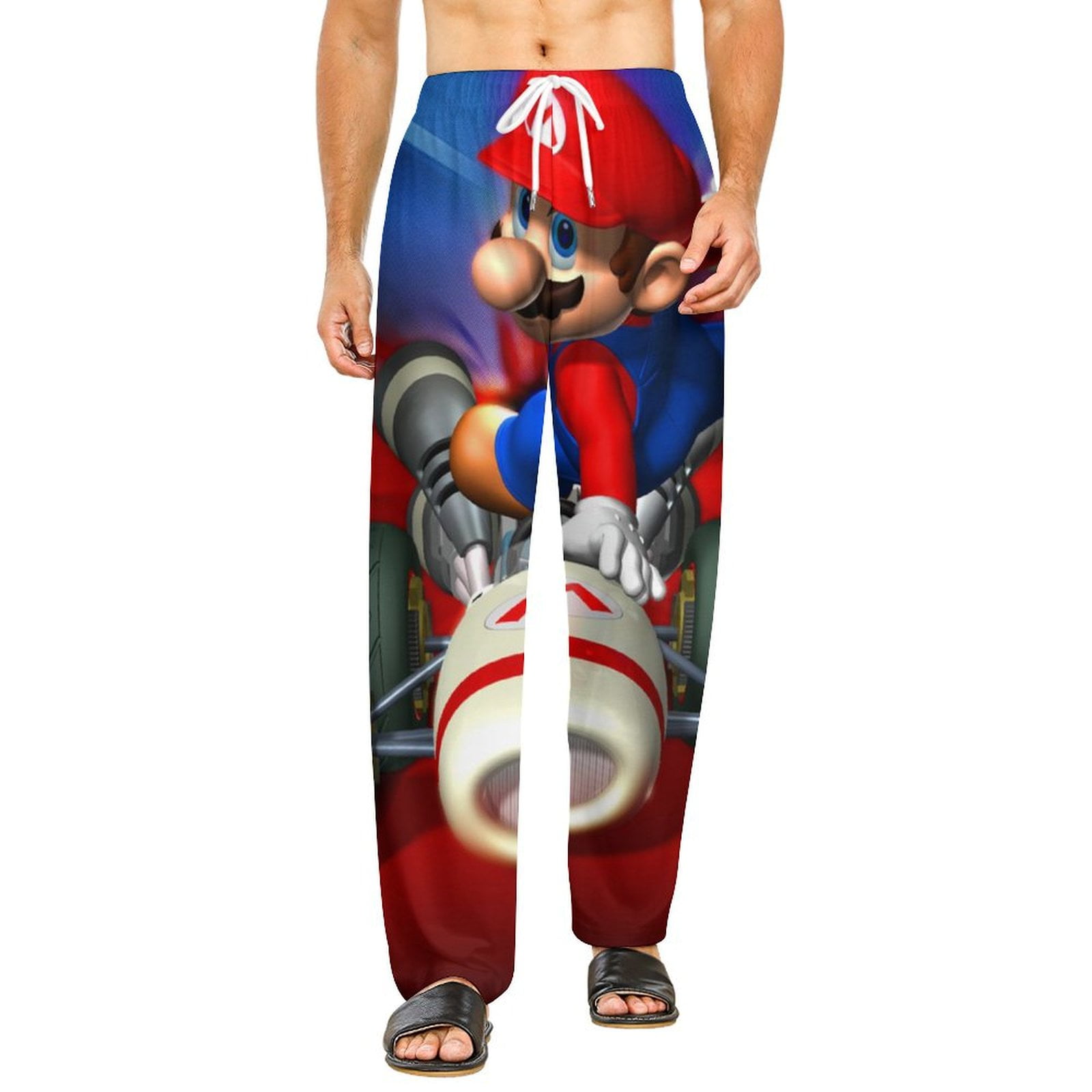 Game Mario Unisex Pajama Pants Bottoms Daily Cozy Soft Lounge Sleep ...