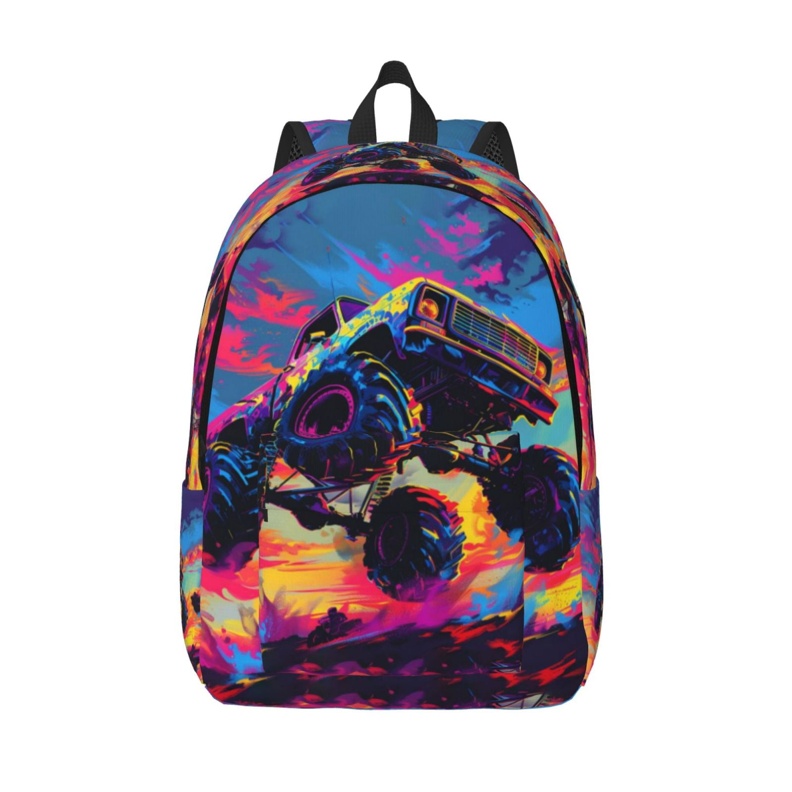 Game Monster Trucks Backpack Unisex Travel Backpack Cartoon Anime ...