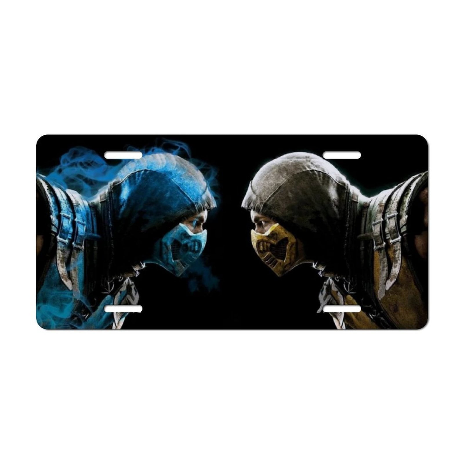 Game Mortal Kombat License Plate Cover Aluminum For Various Car Truck ...