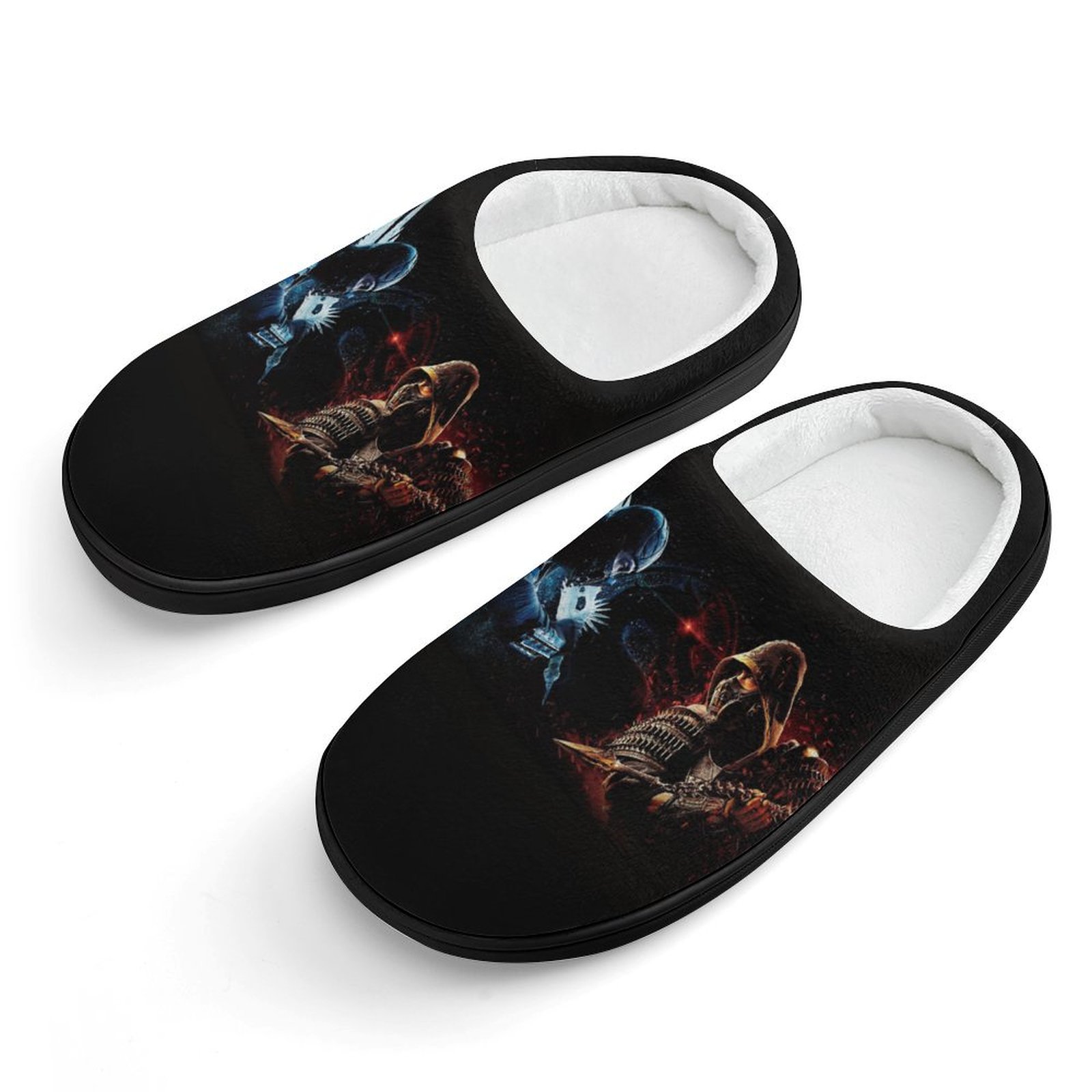 Game Mortal Kombat Winter Plush Slippers for Boys Girls Soft Warm ...