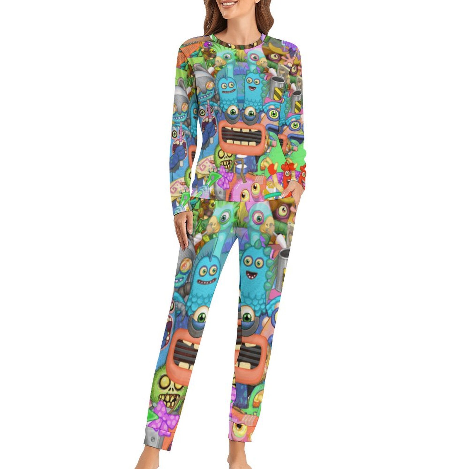 Game My Singing Monsters Womens Pajama Set Loungewear Cozy Soft House ...