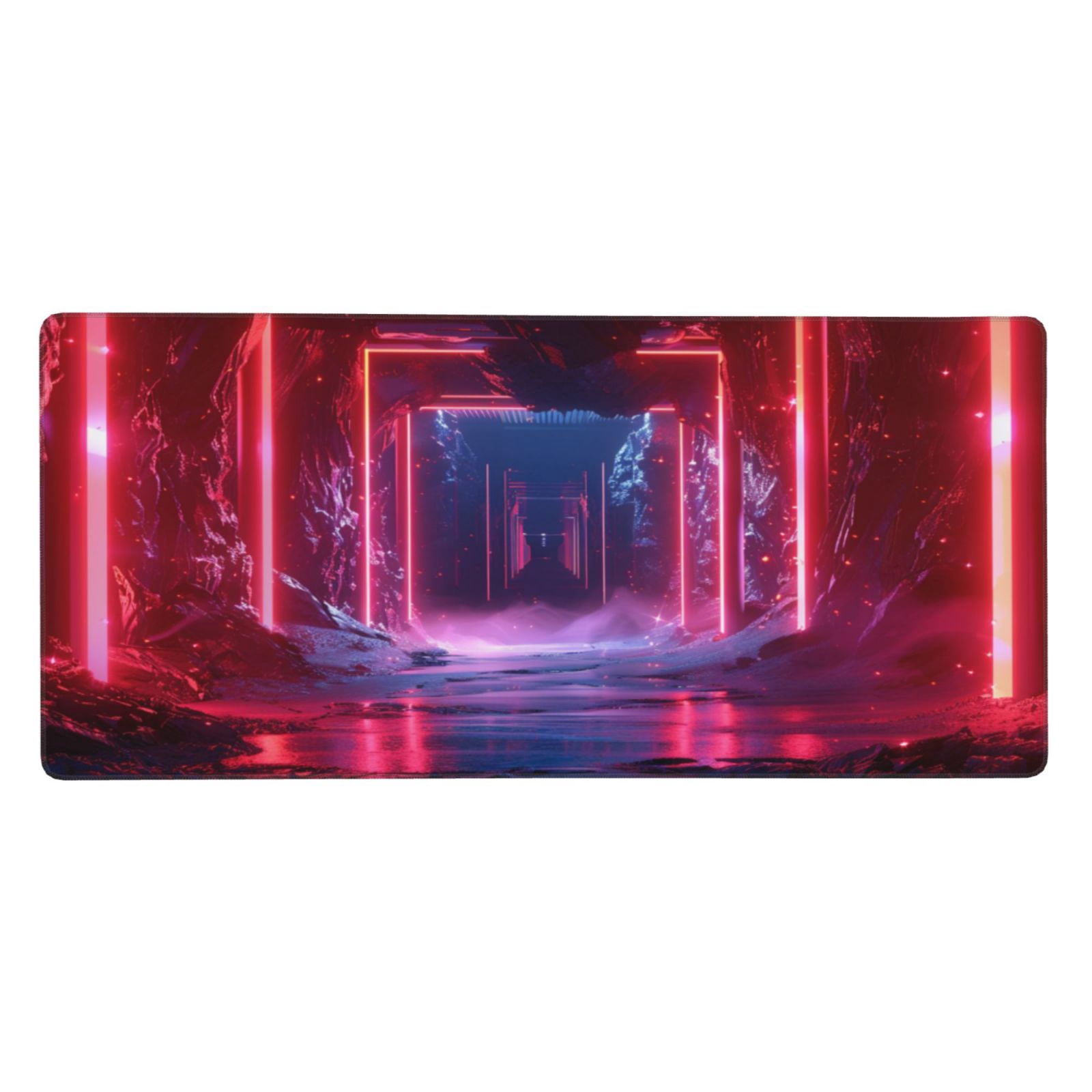 Game Neon Cyberpunk Style Desk Mat Xxl Extended Gaming Mouse Pad 16x35 ...