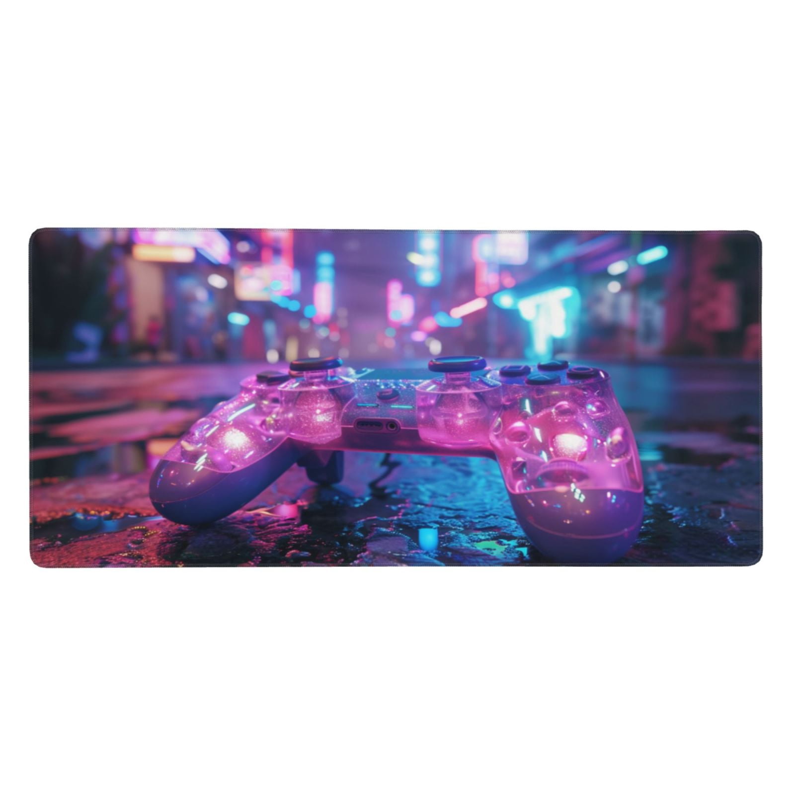 Game Neon Cyberpunk Style Desk Mat Xxl Extended Gaming Mouse Pad 16x35 ...