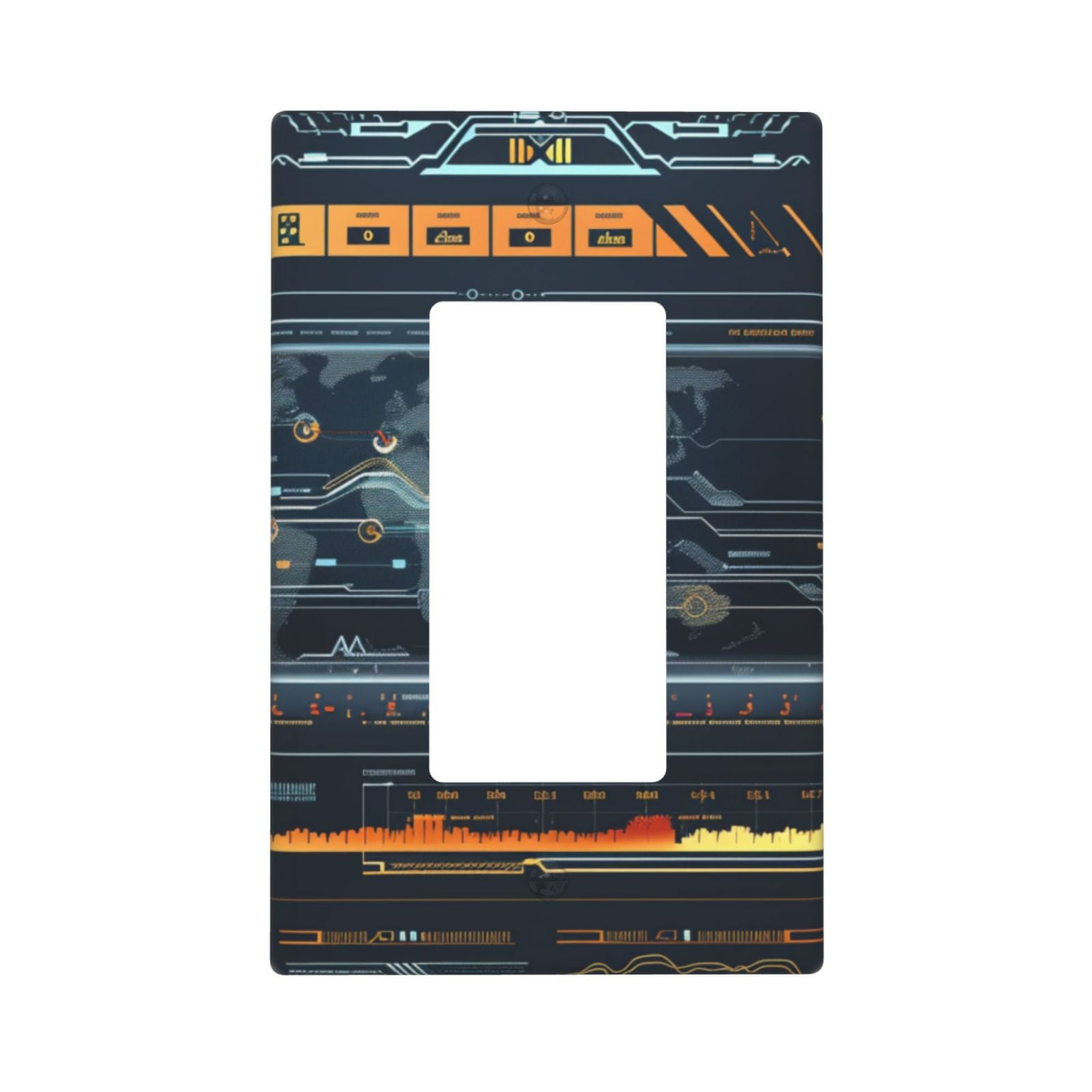 Game Neon Cyberpunk Style Switch Cover Decorative Wall Plate / 1-Gang ...