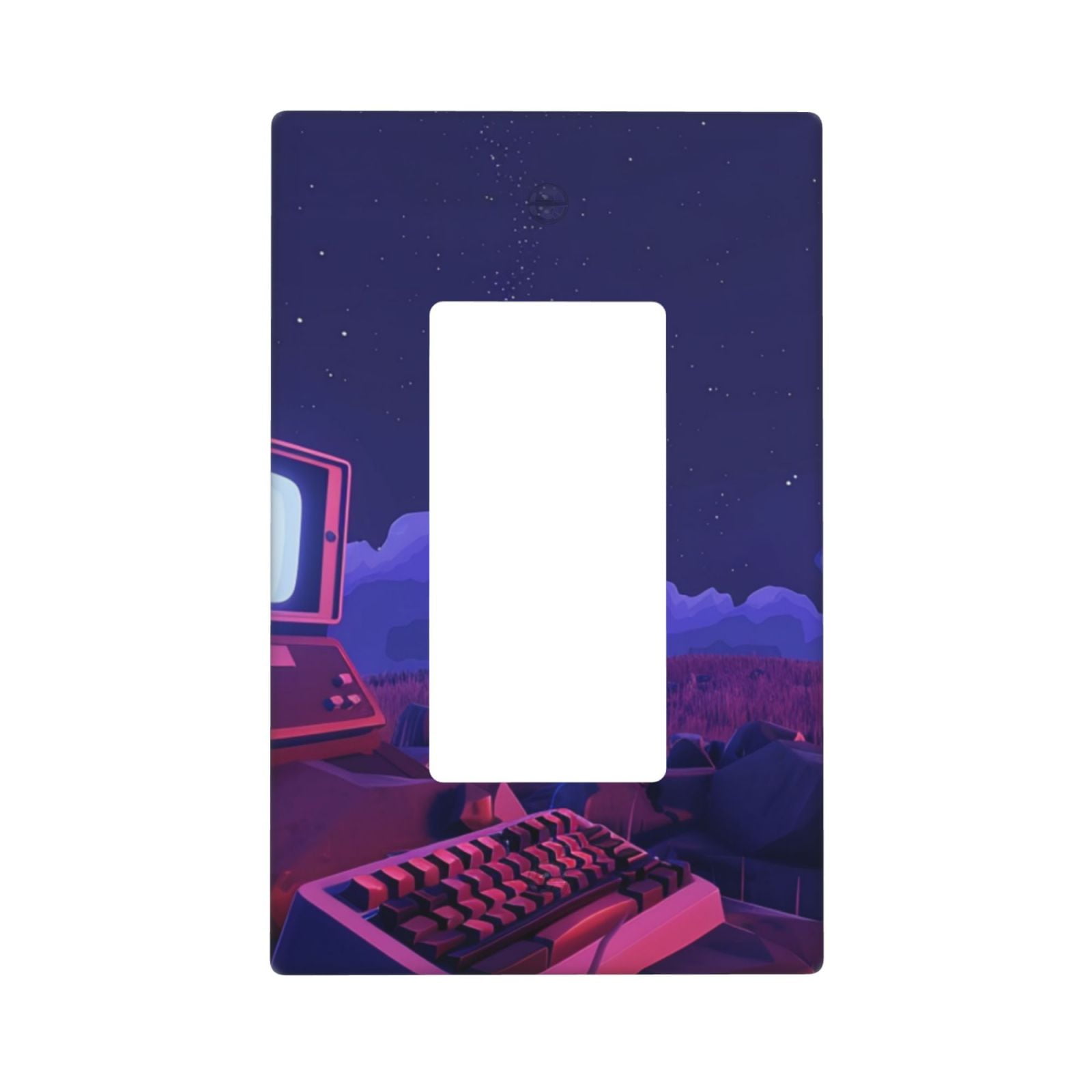 Game Neon Cyberpunk Style Switch Cover Decorative Wall Plate / 1-Gang ...