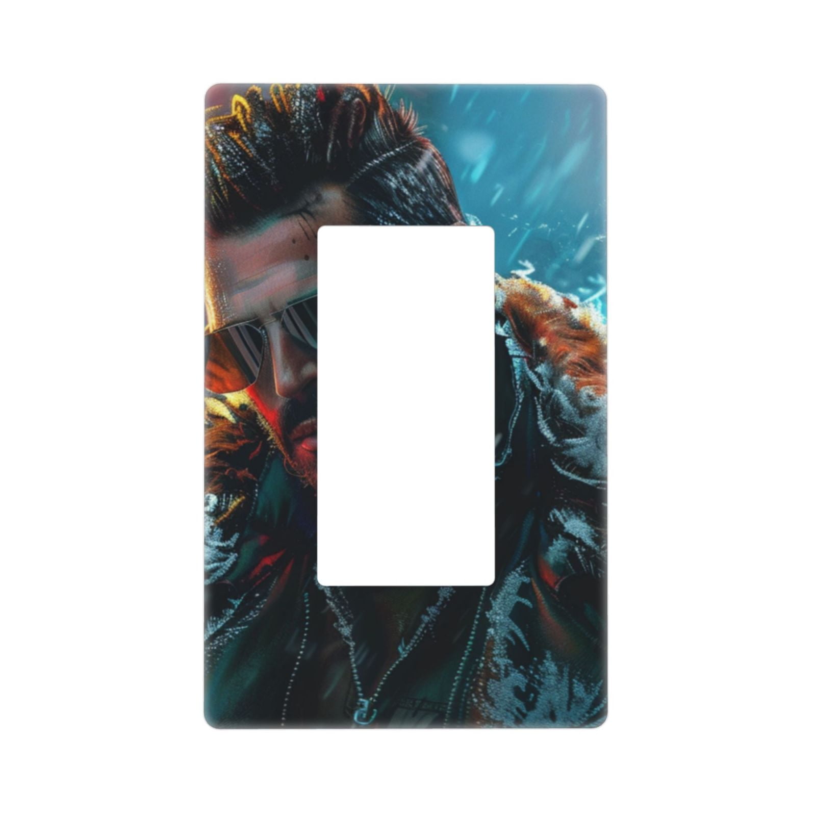 Game Neon Cyberpunk Style Switch Cover Decorative Wall Plate / 1-Gang ...