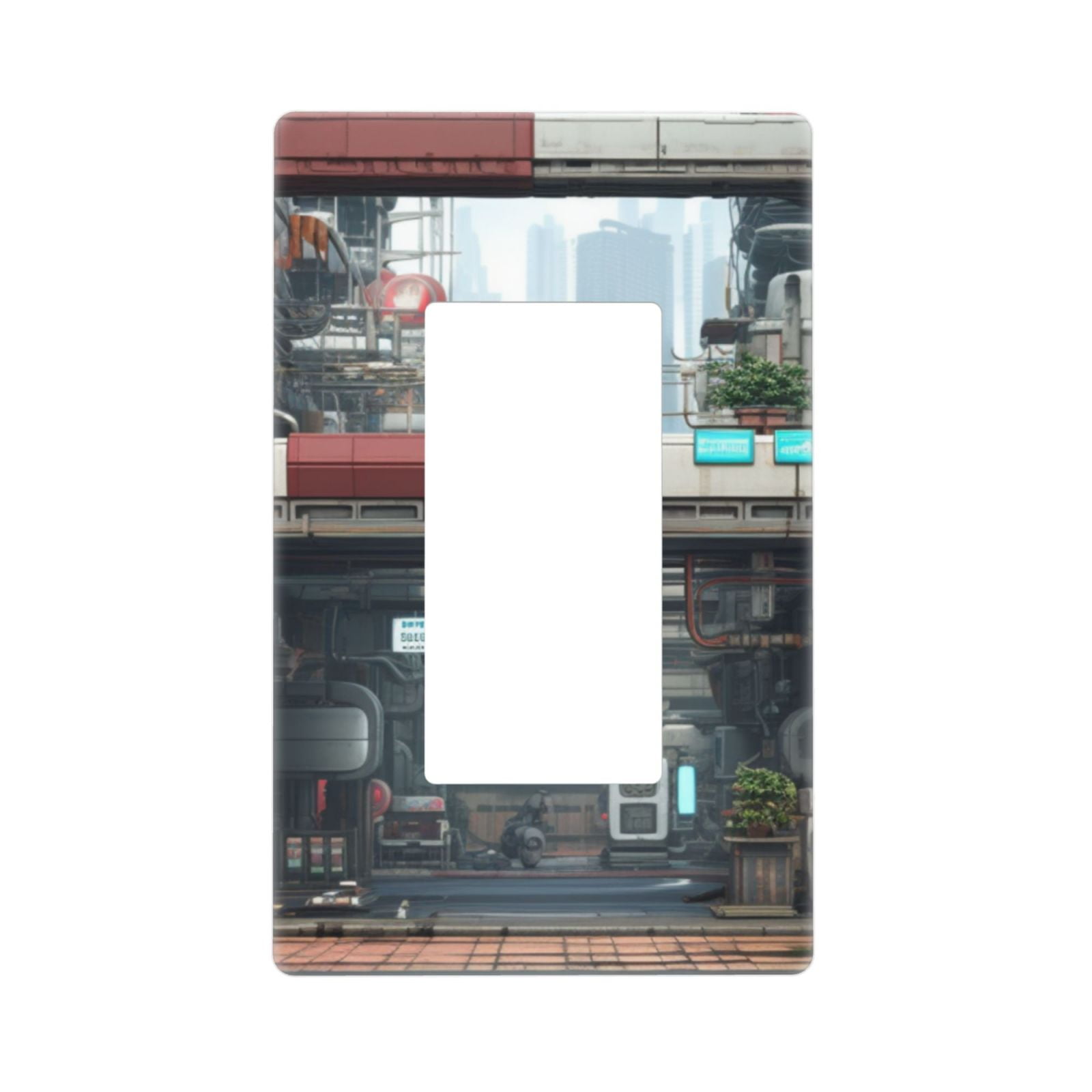 Game Neon Cyberpunk Style Switch Cover Decorative Wall Plate / 1-Gang ...