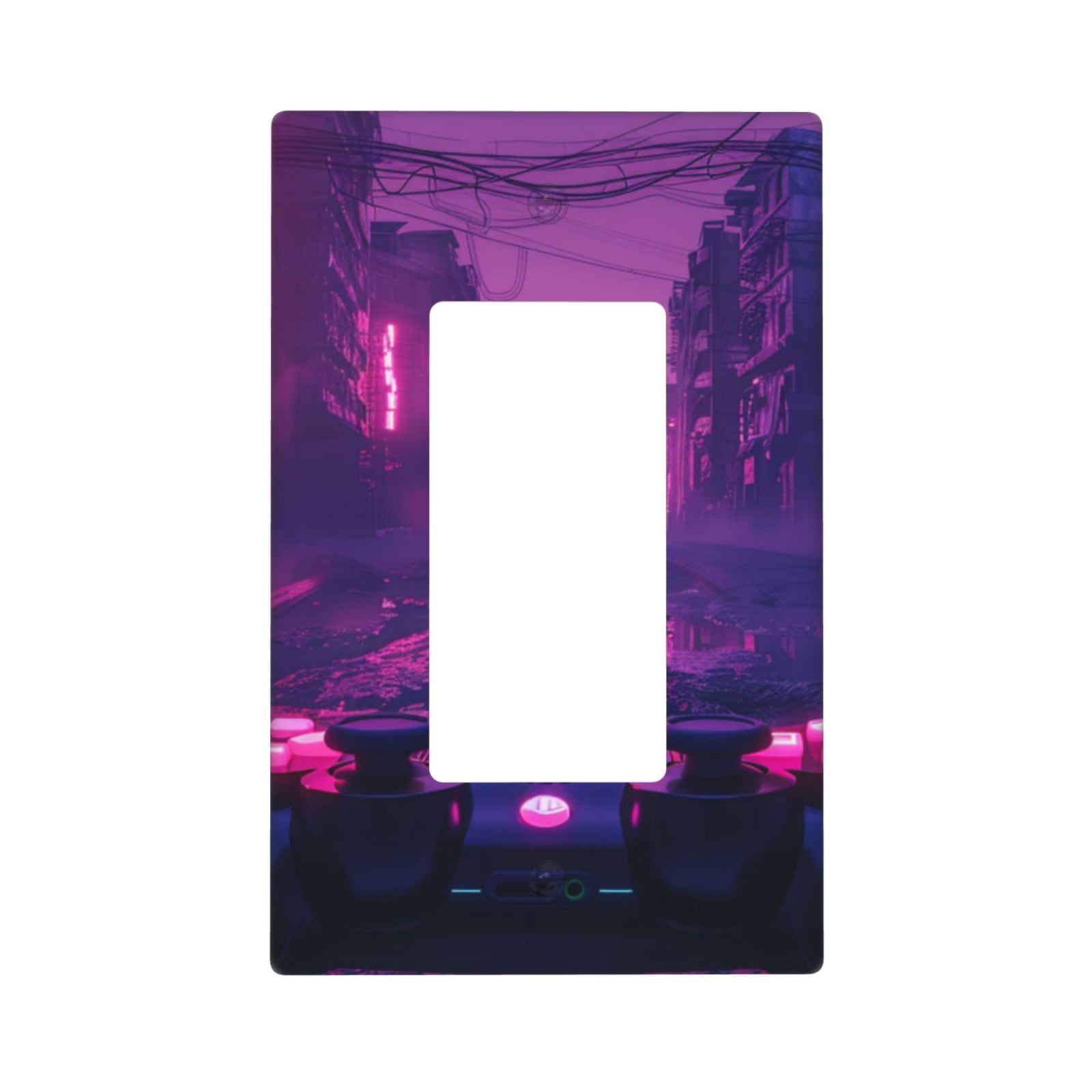 Game Neon Cyberpunk Style Switch Cover Decorative Wall Plate / 1-Gang ...