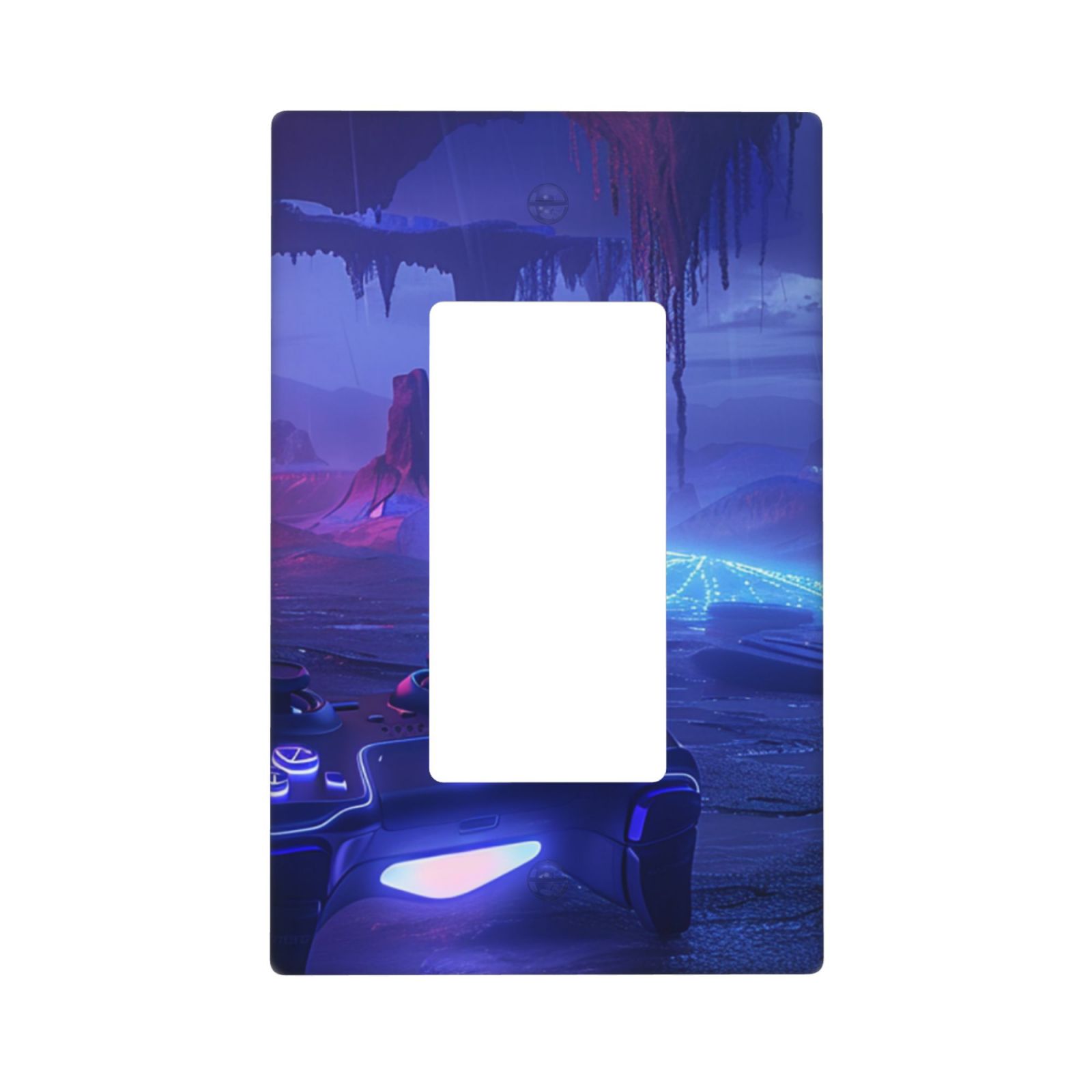 Game Neon Cyberpunk Style Switch Cover Decorative Wall Plate / 1-Gang ...