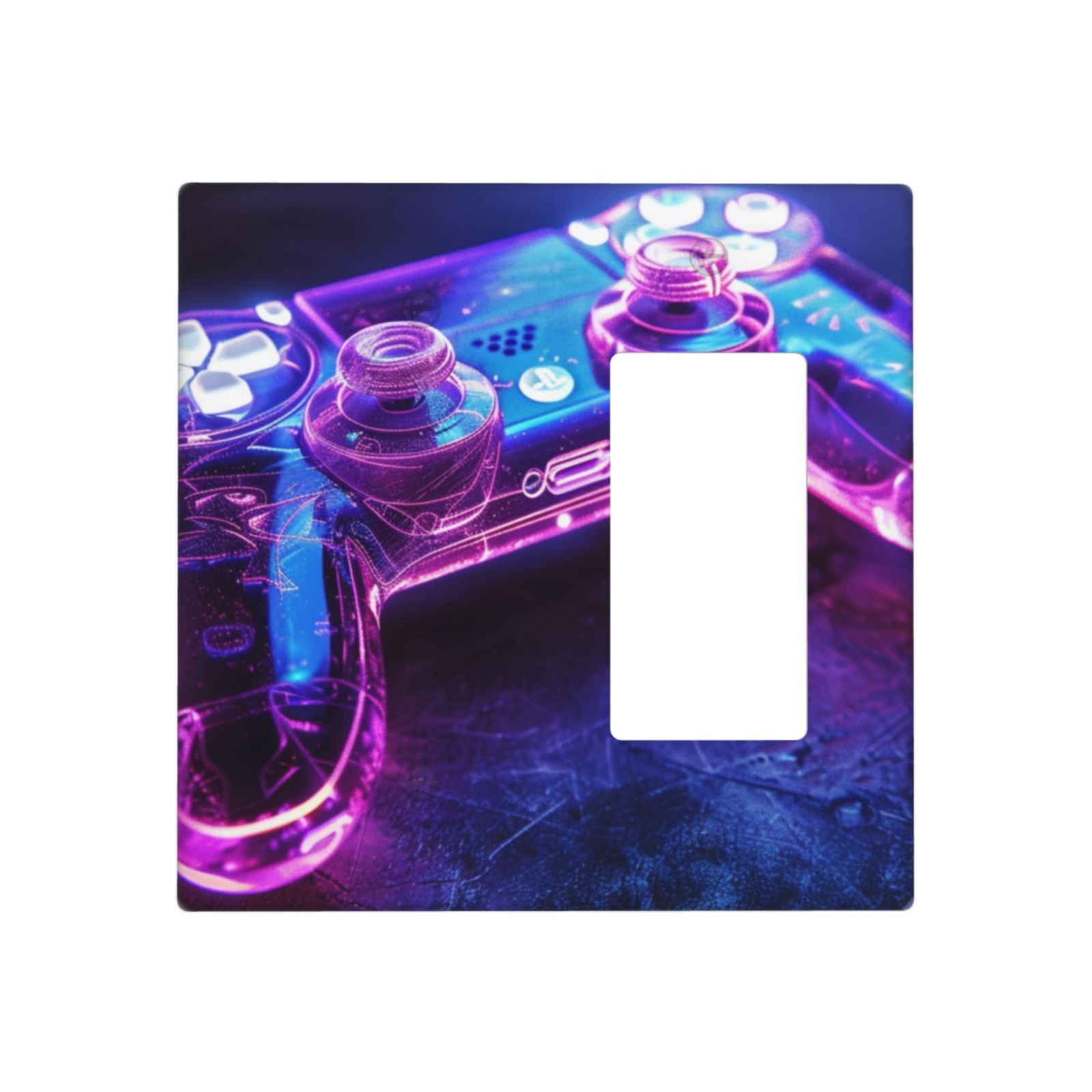 Game Neon Cyberpunk Style Switch Cover Decorative Wall Plate / 2-Gang 1 ...
