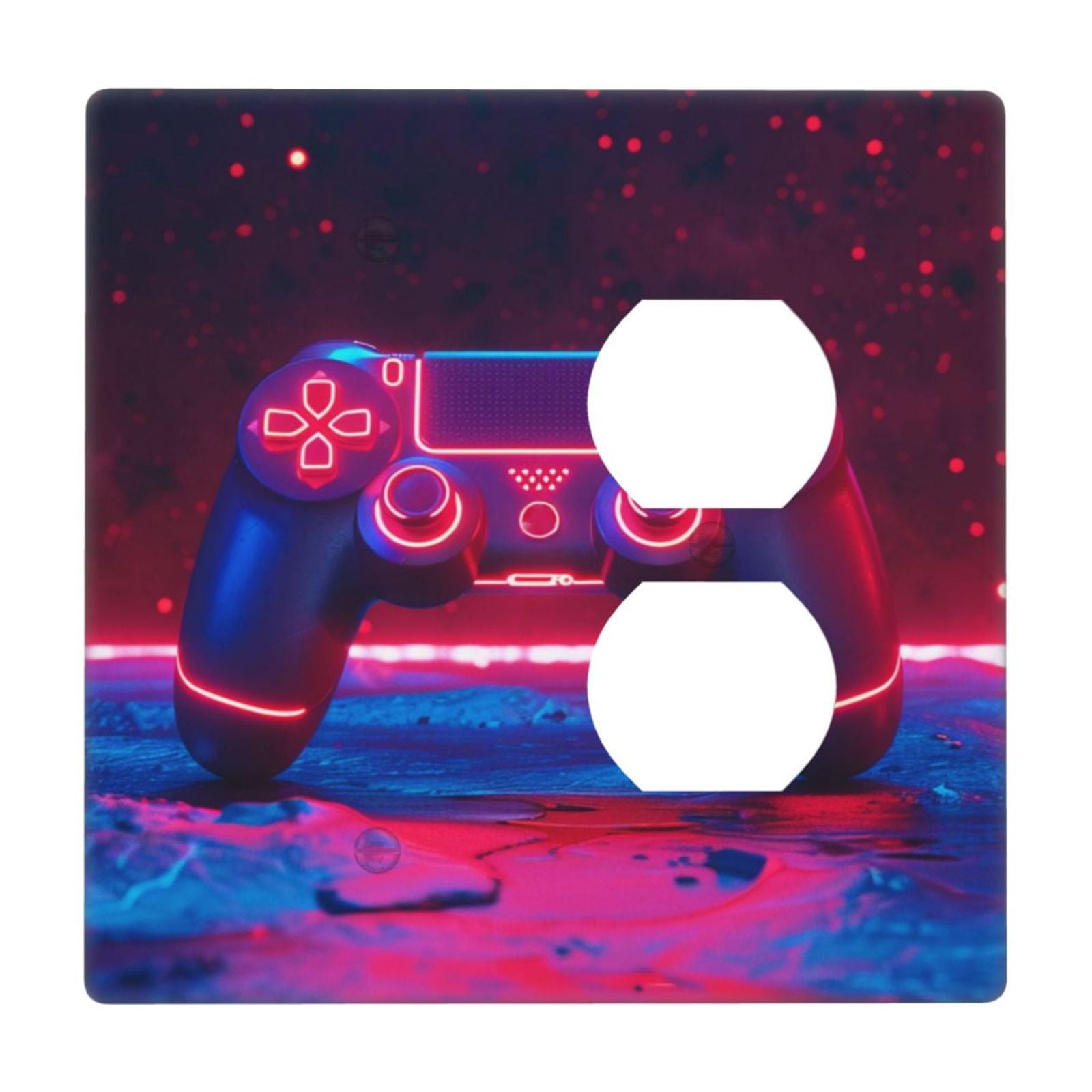 Game Neon Cyberpunk Style Switch Cover Decorative Wall Plate / 2-Gang 1 ...