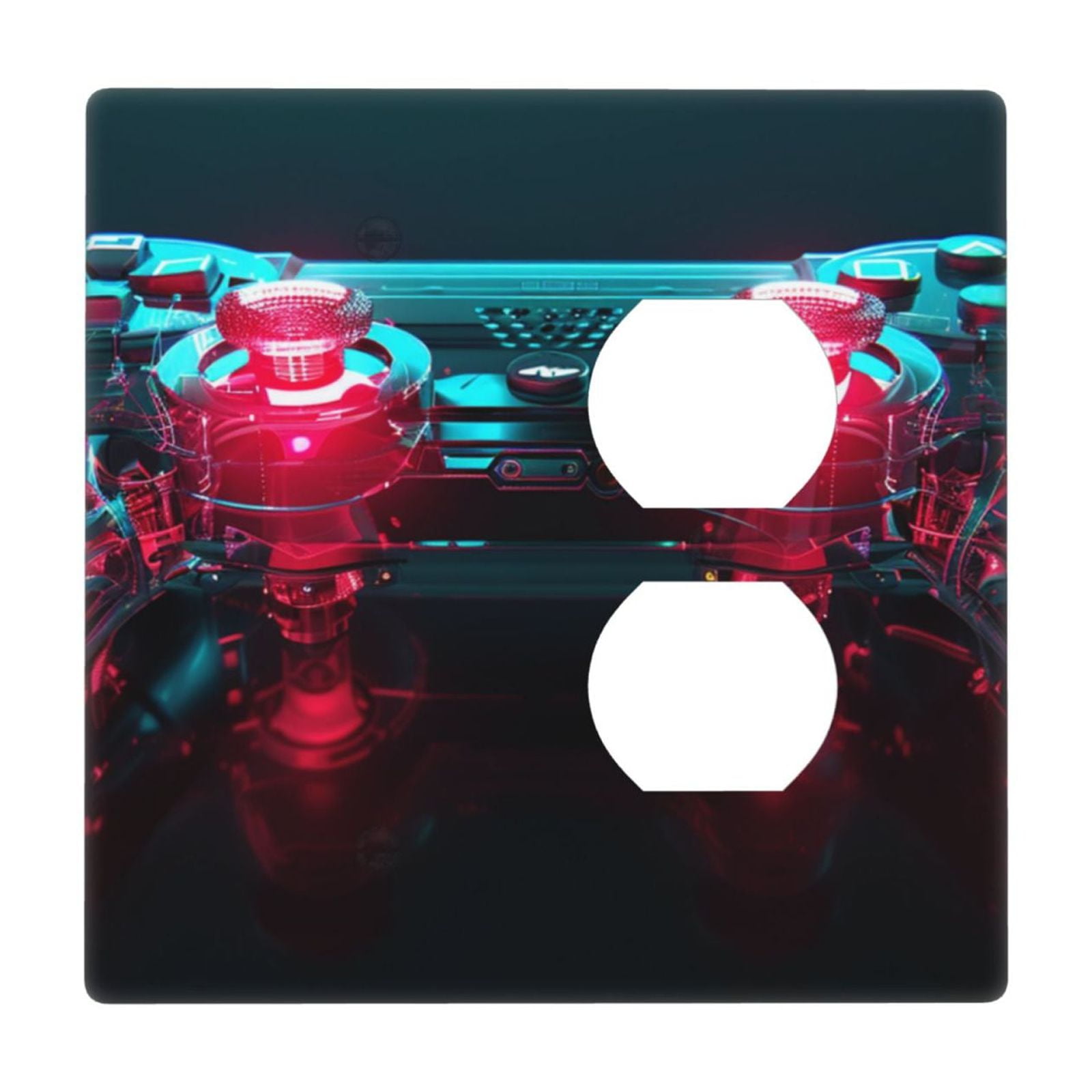 Game Neon Cyberpunk Style Switch Cover Decorative Wall Plate / 2-Gang 1 ...