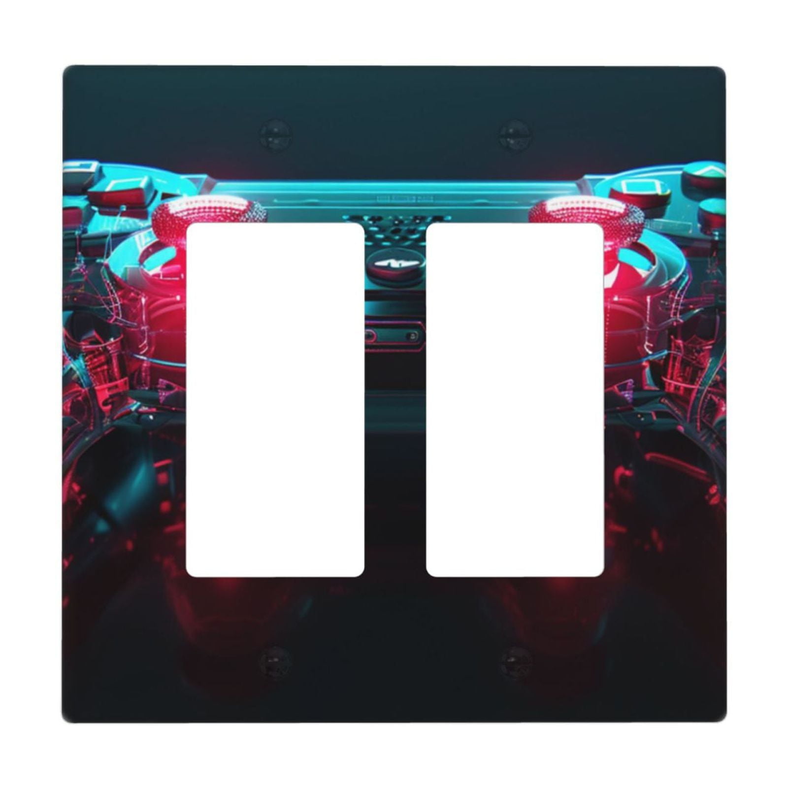 Game Neon Cyberpunk Style Switch Cover Decorative Wall Plate / 2-Gang ...