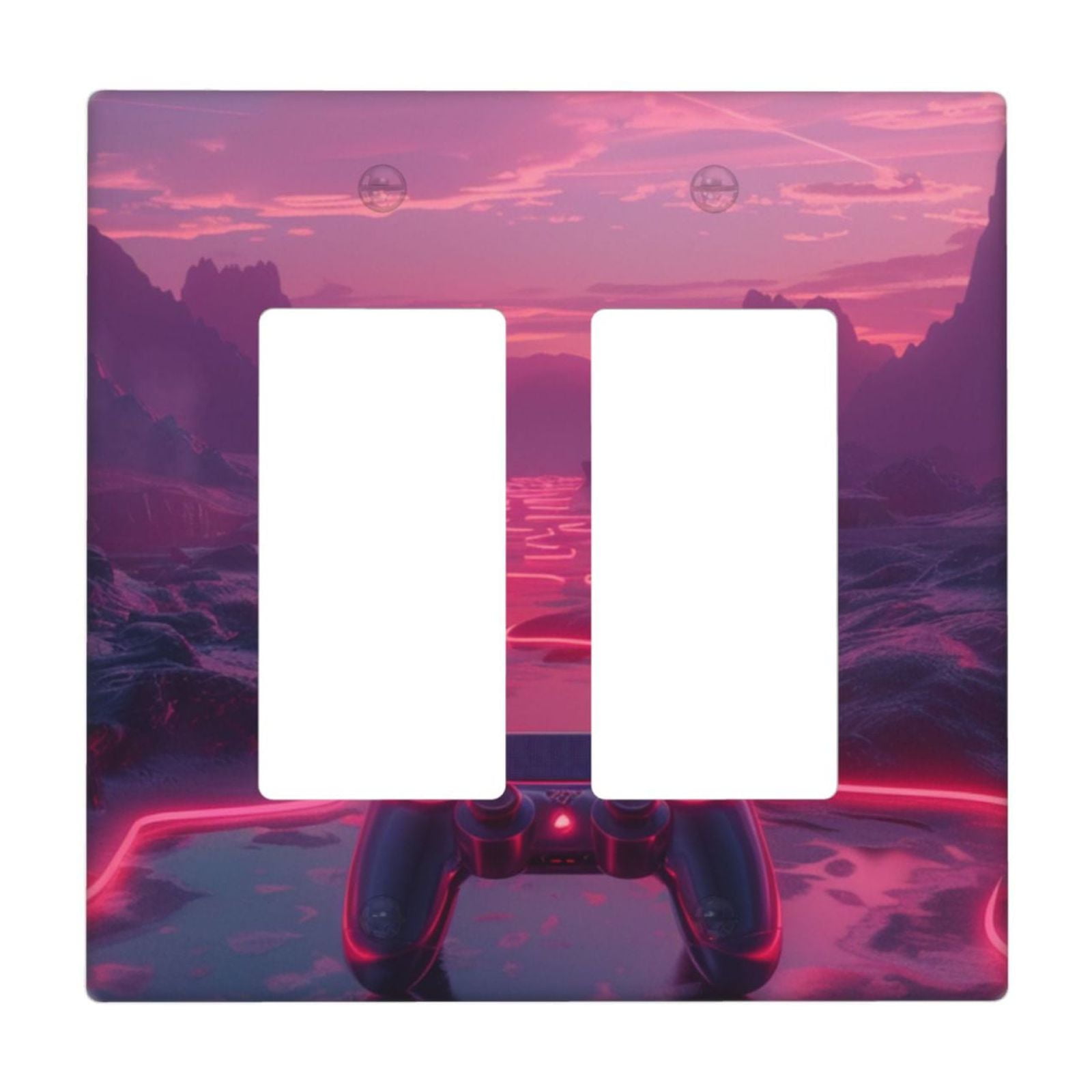 Game Neon Cyberpunk Style Switch Cover Decorative Wall Plate / 2-Gang ...