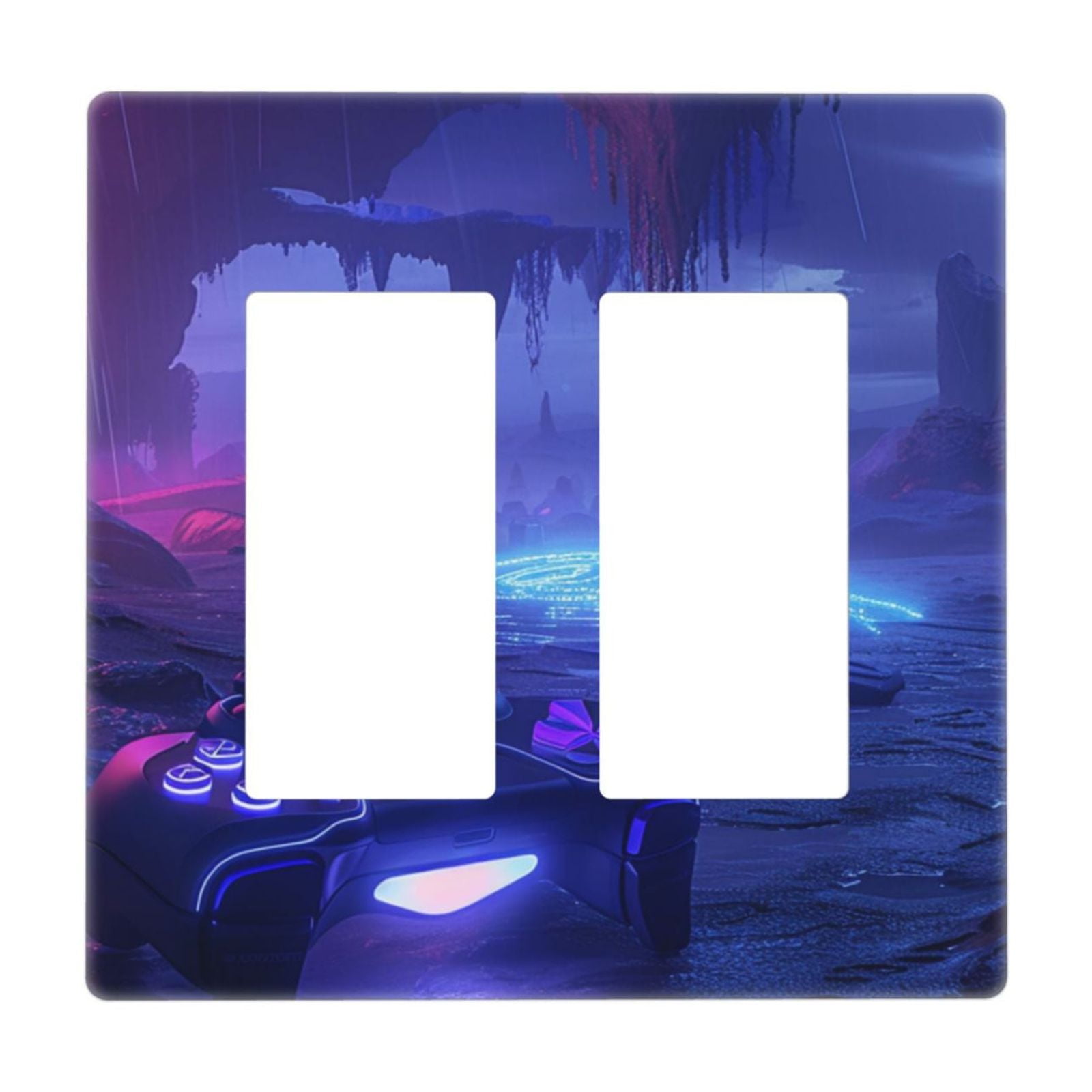 Game Neon Cyberpunk Style Switch Cover Decorative Wall Plate / 2-Gang ...