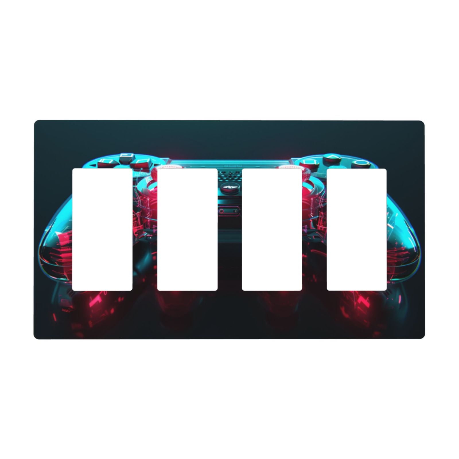 Game Neon Cyberpunk Style Switch Cover Decorative Wall Plate / 4-Gang ...