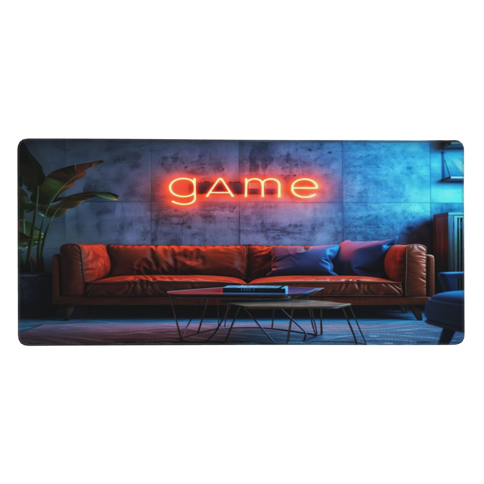 Game Neon Desk Mat Xxl Extended Gaming Mouse Pad 16x35.5in - Walmart.com