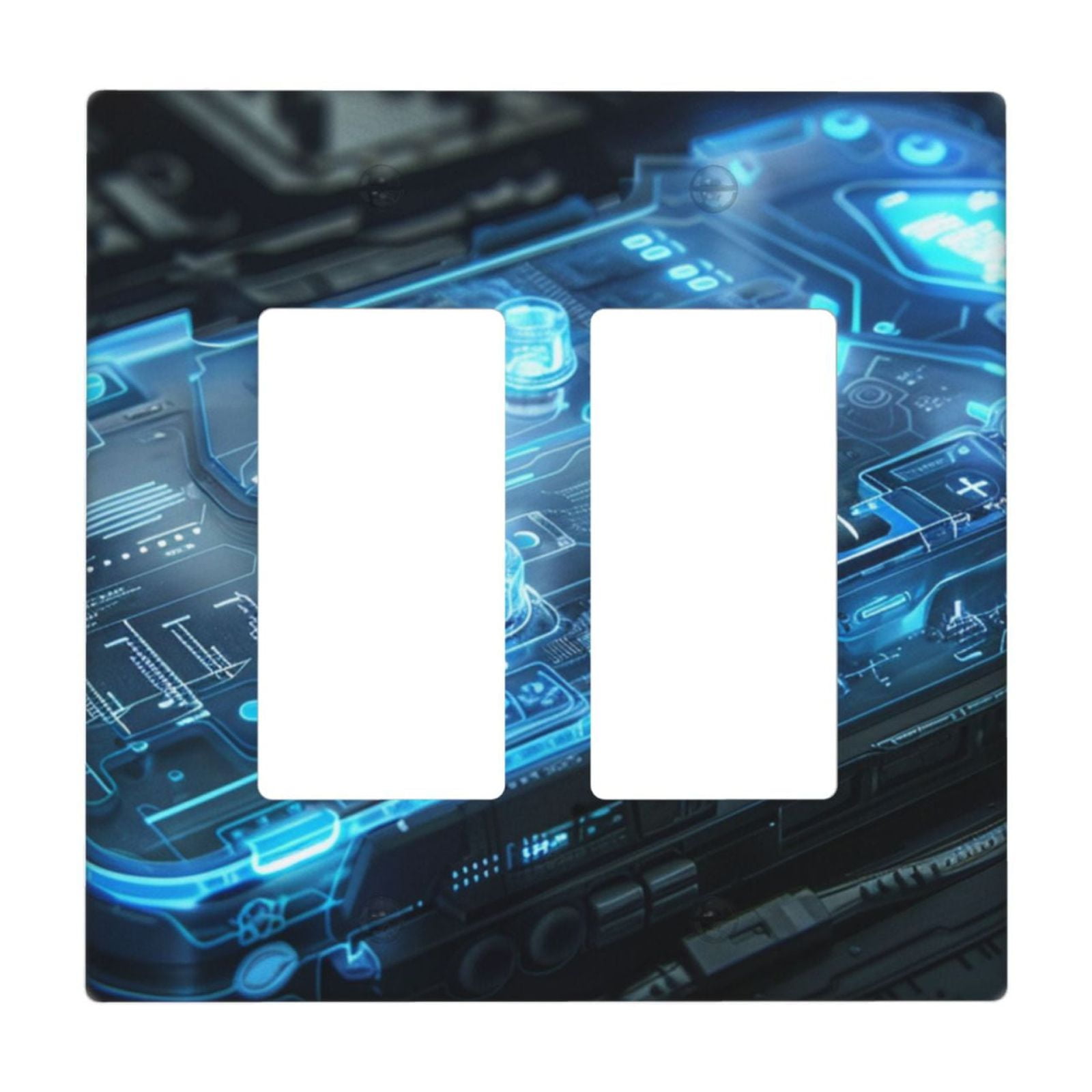 Game Neon Switch Cover Decorative Wall Plate / 2-Gang / Mid-Size ...