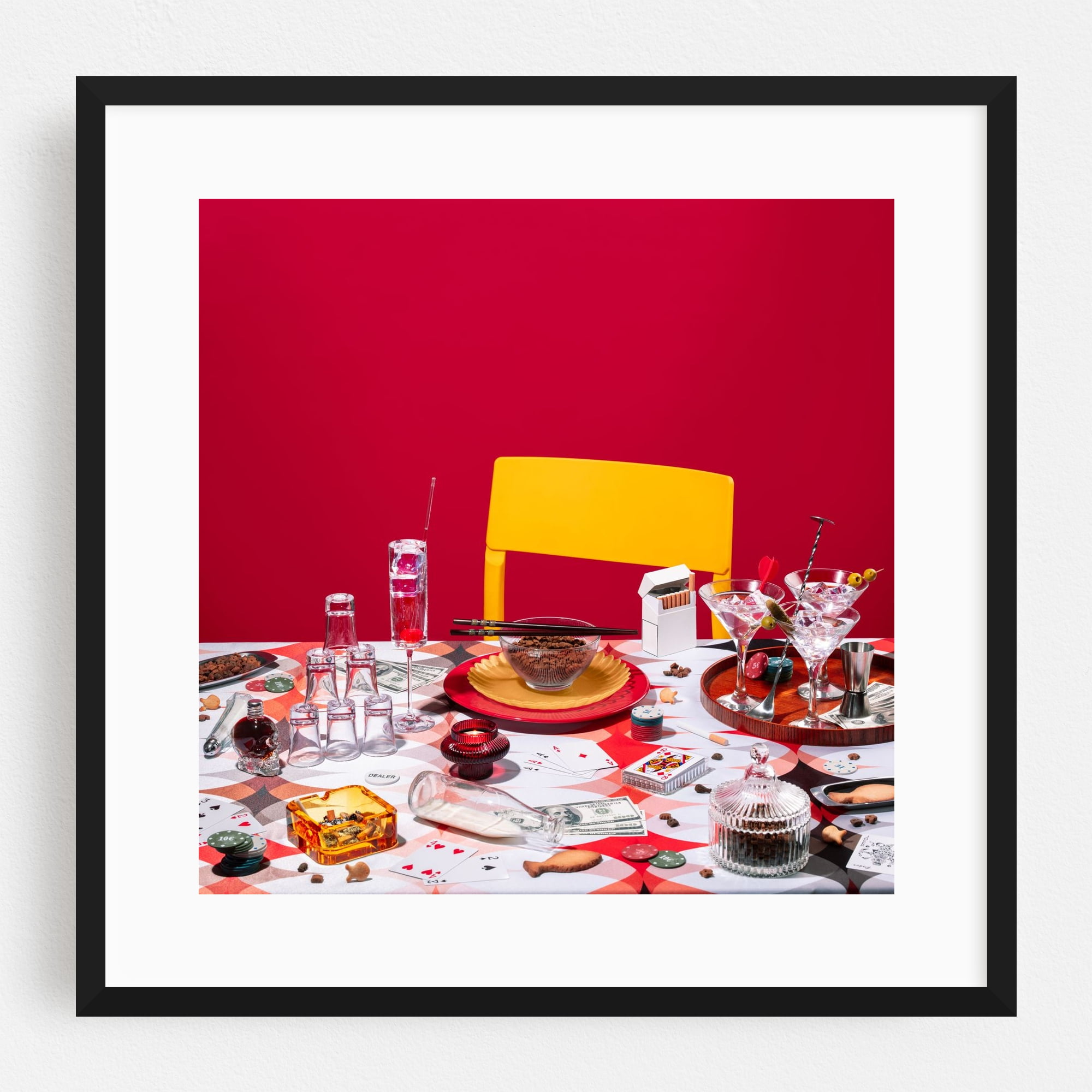 Game Night Setup - Photography Cocktail Pop Art Modern Art Surrealism ...