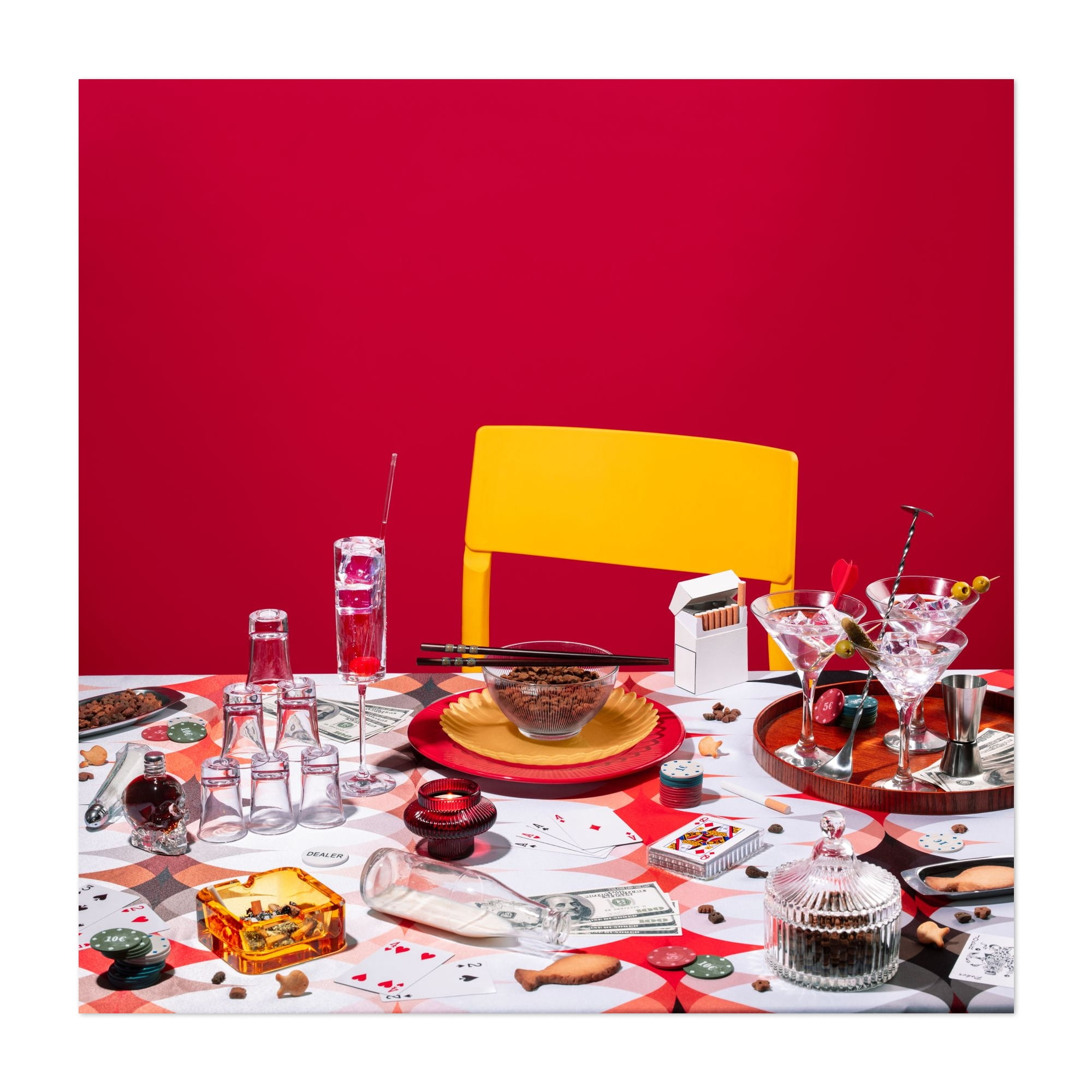 Game Night Setup - Photography Cocktail Pop Art Modern Art Surrealism ...