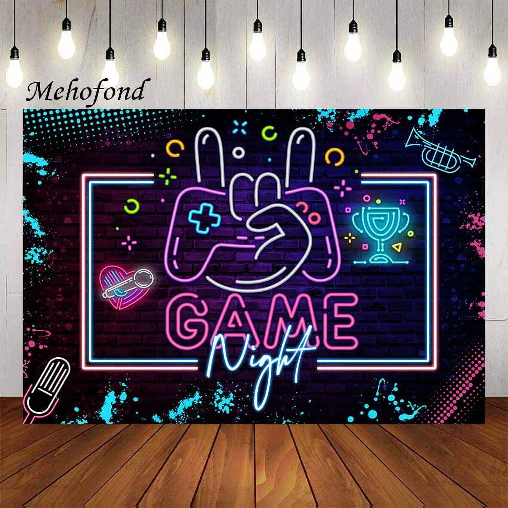 Game Nightr Glow Neon Game on Sleepover Slumber Boy Birthday Party r ...