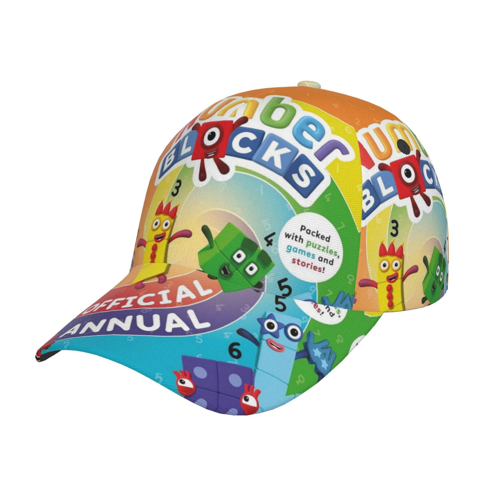 Game Numberblocks Fashion Hip Hop Hat Style Adjustable Snap Button ...