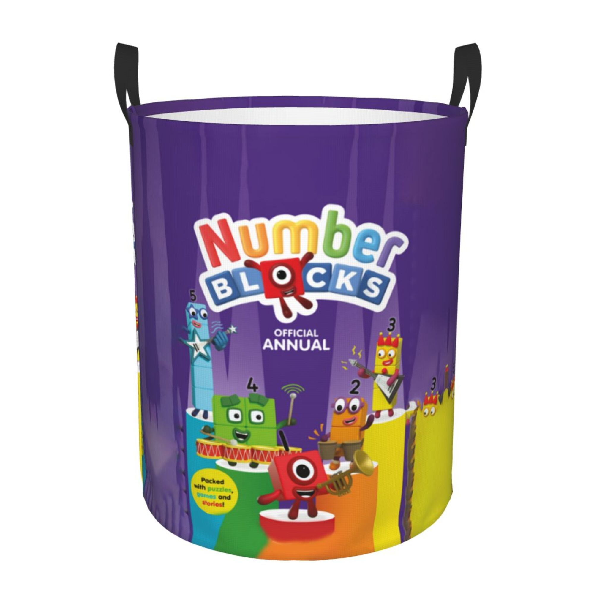 Game Numberblocks Laundry Basket With Handle Waterproof Laundry Basket ...