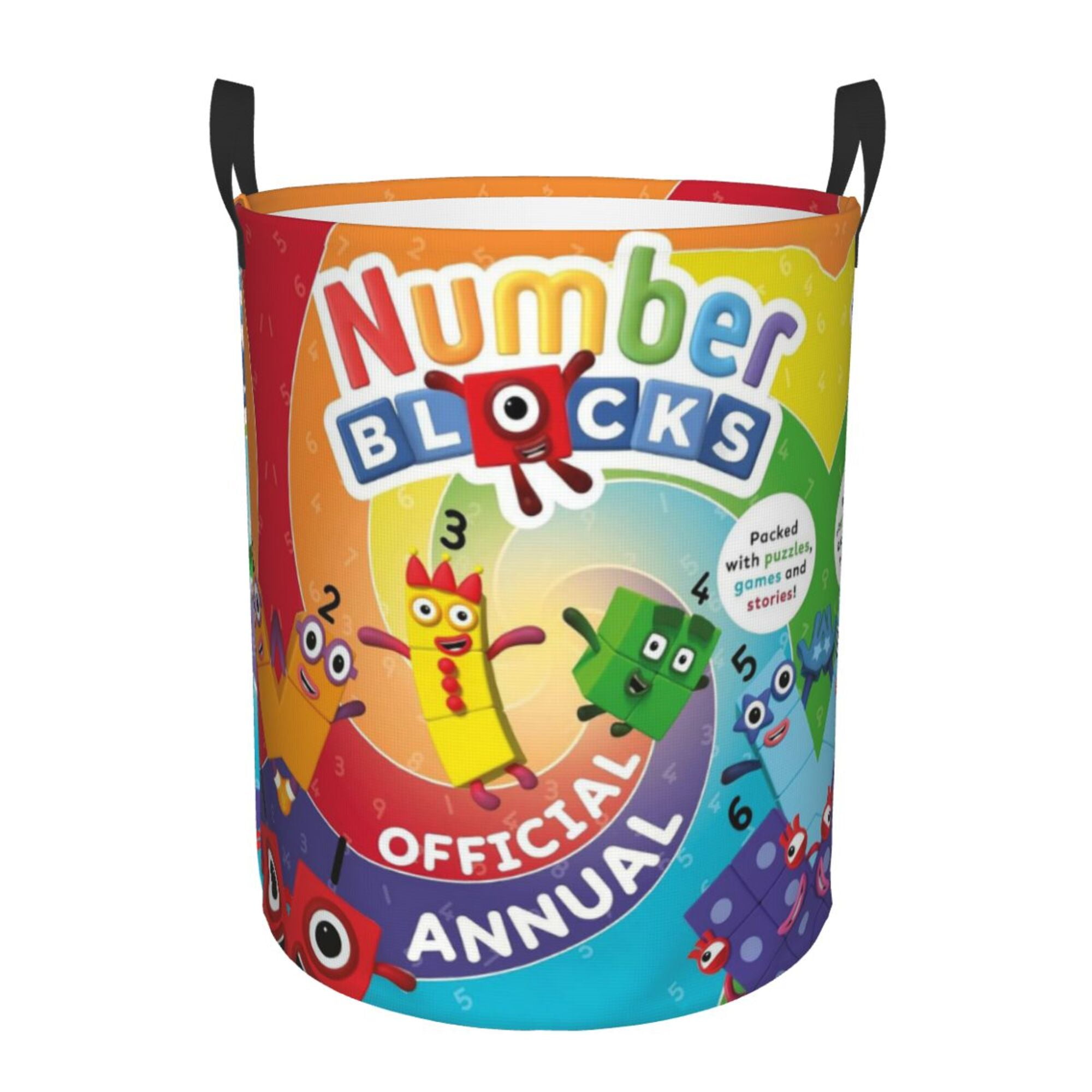 Game Numberblocks Laundry Basket With Handle Waterproof Laundry Basket ...