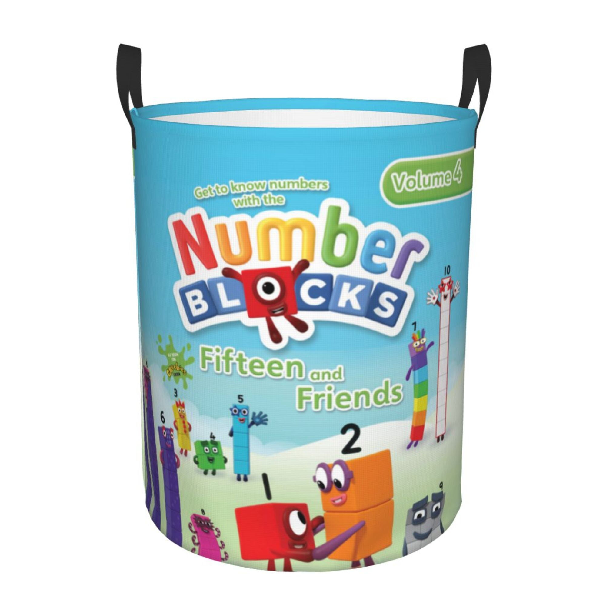Game Numberblocks Laundry Basket With Handle Waterproof Laundry Basket ...