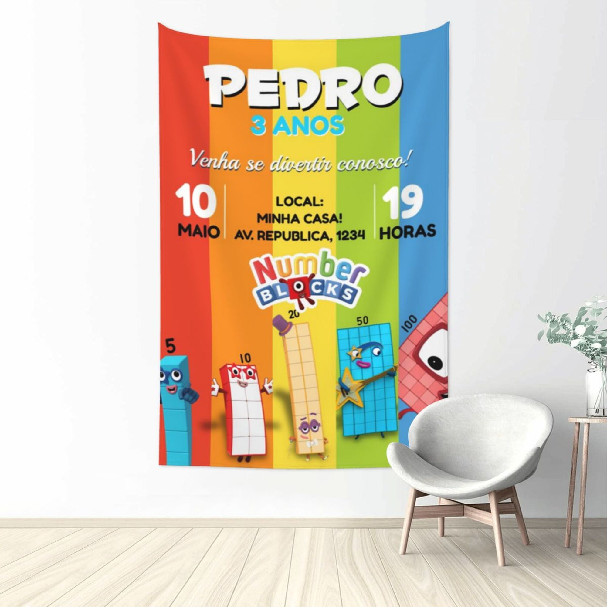 Game Numberblocks Tapestry Wall Decor Wall Hanging Suitable for Picnic ...