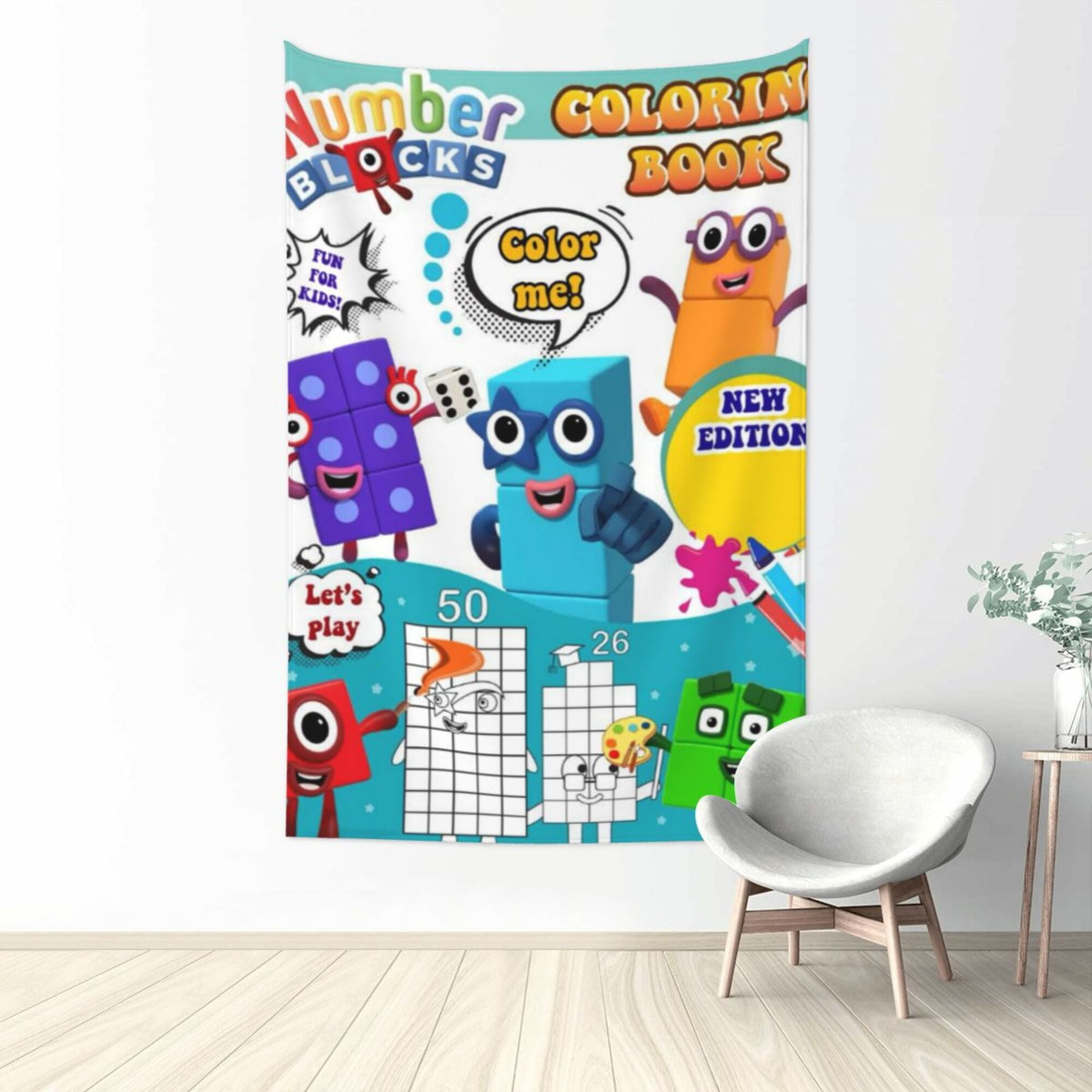 Game Numberblocks Tapestry Wall Decor Wall Hanging Suitable for Picnic ...
