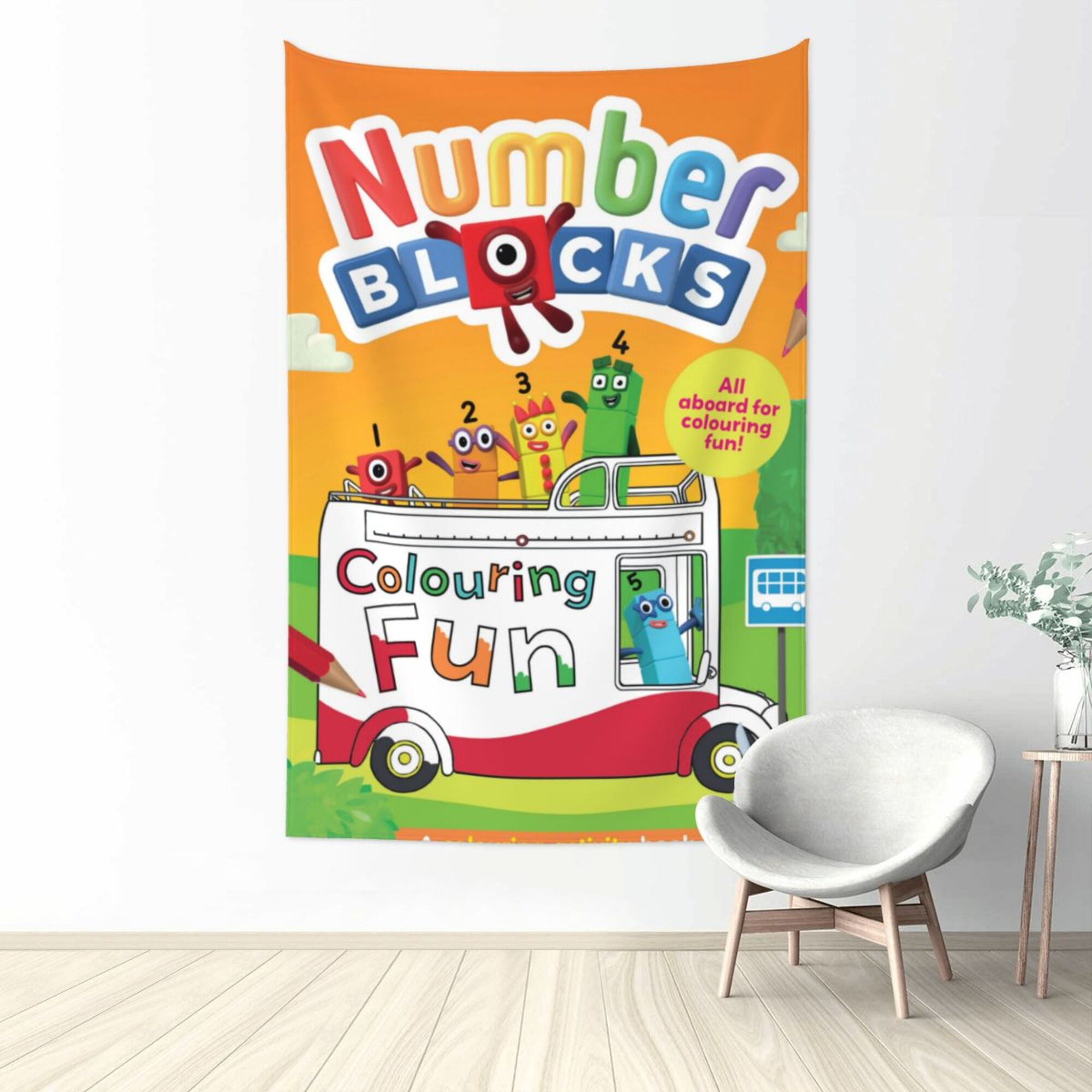 Game Numberblocks Tapestry Wall Decor Wall Hanging Suitable for Picnic ...