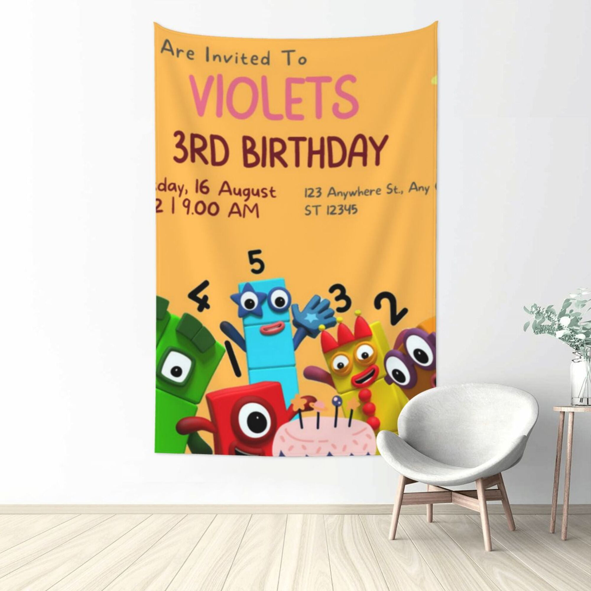 Game Numberblocks Tapestry Wall Decor Wall Hanging Suitable for Picnic ...