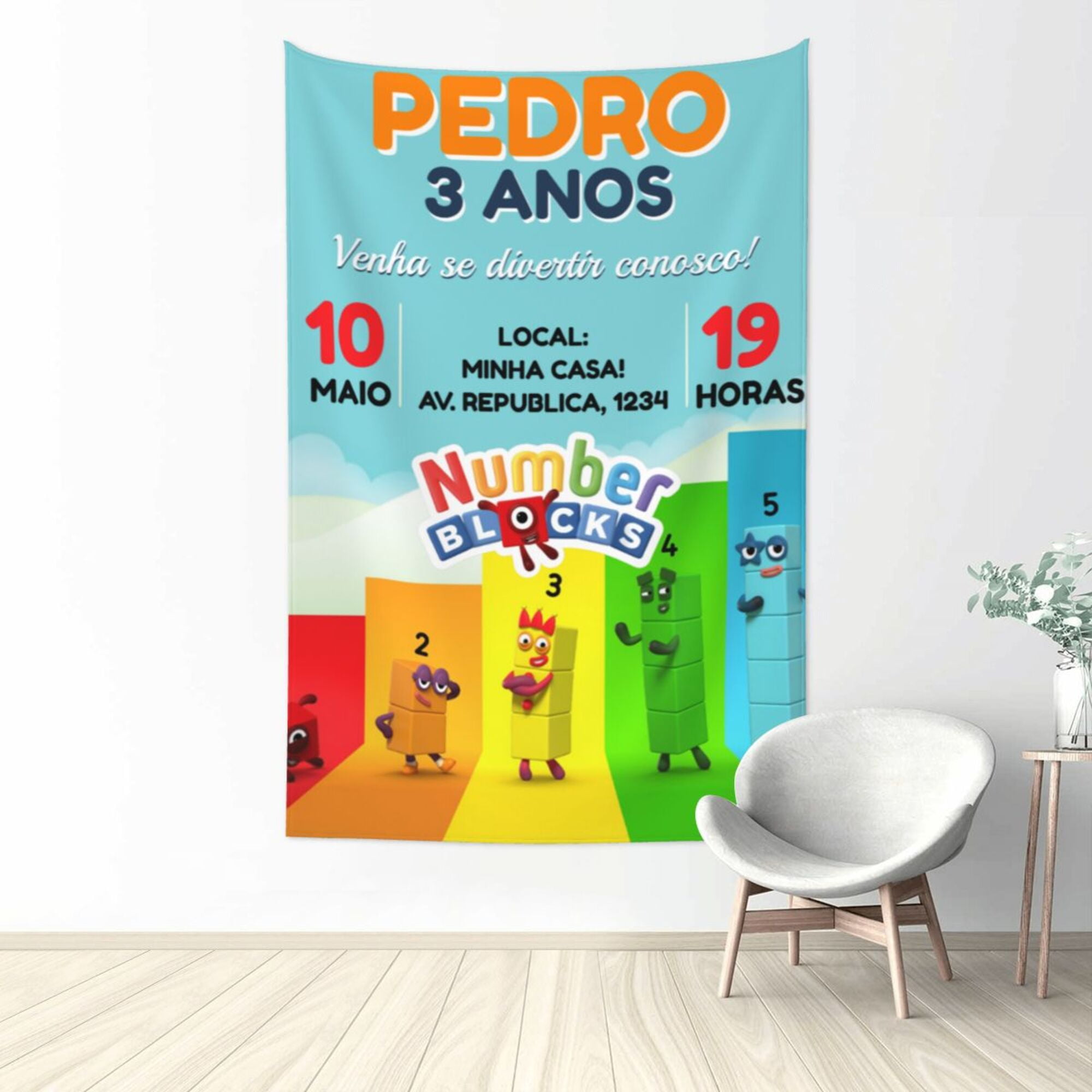 Game Numberblocks Tapestry Wall Decor Wall Hanging Suitable for Picnic ...