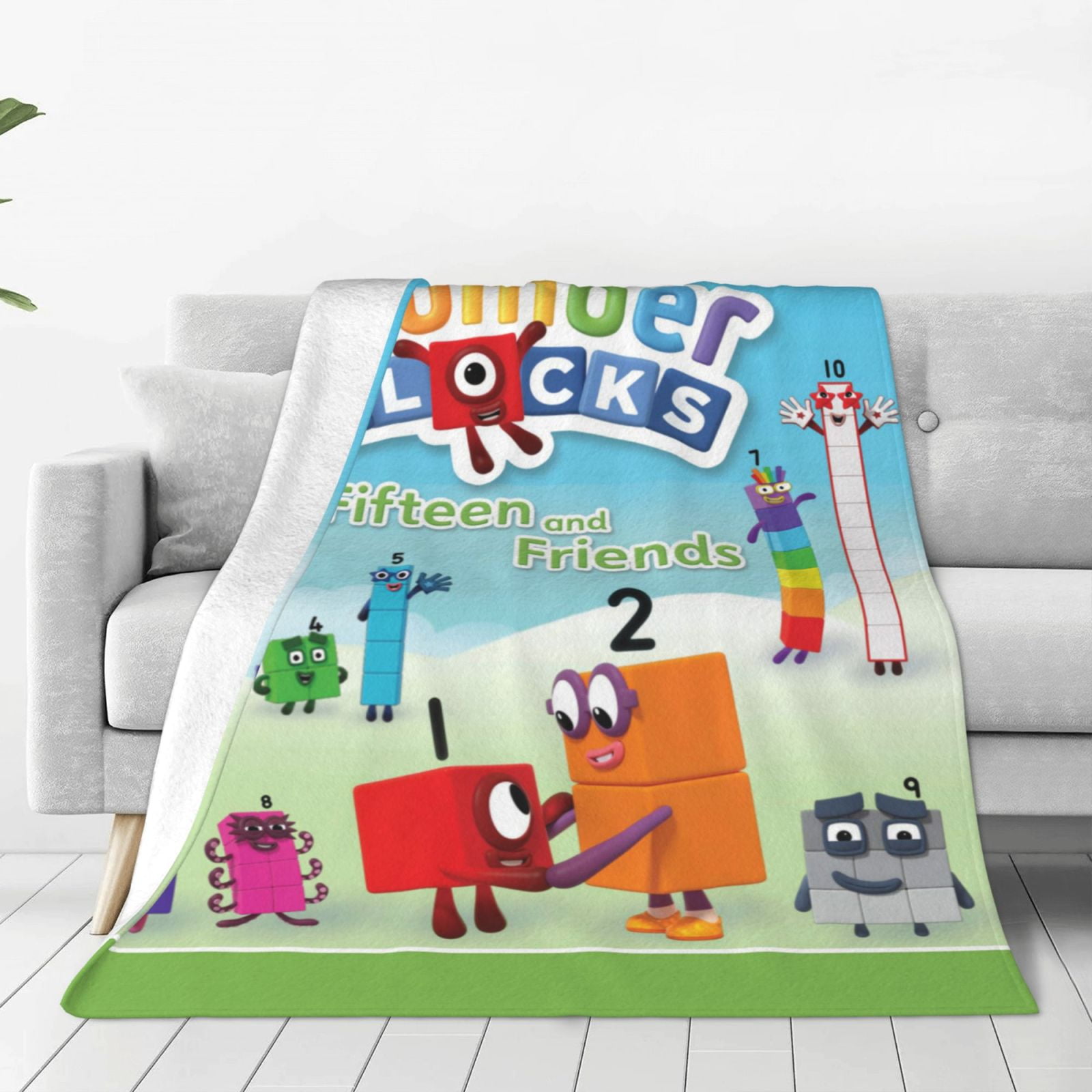 Game Numberblocks Trucks Blanket 3D Printed Cartoon Soft Air ...