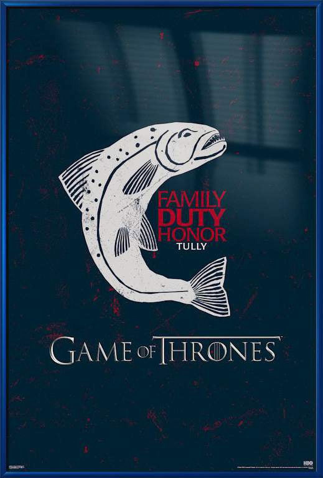 Game Of Thrones - Framed TV Show Poster (Tully House Crest / Sigli ...