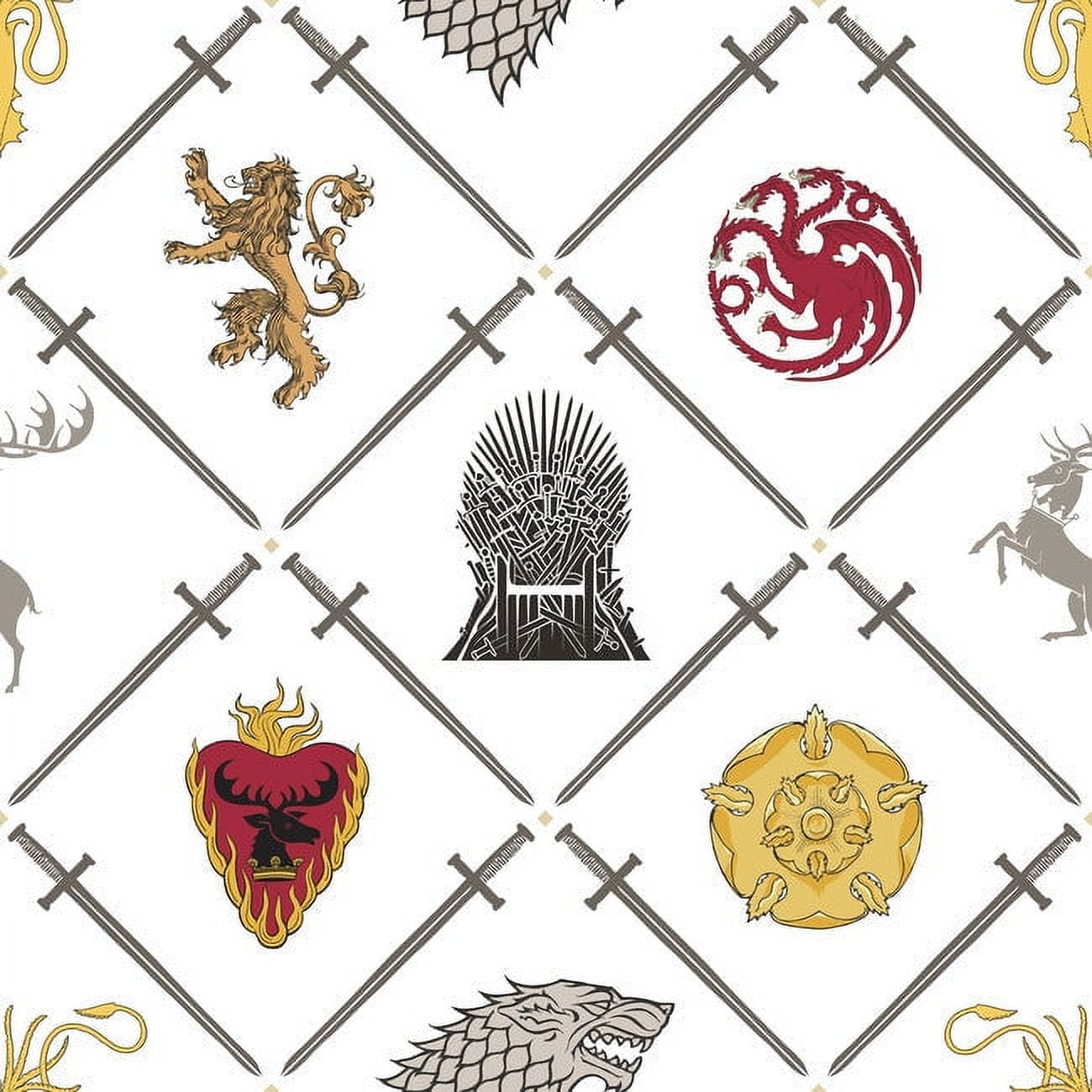 Game Of Thrones House Sigils Peel & Stick Wallpaper - Walmart.com