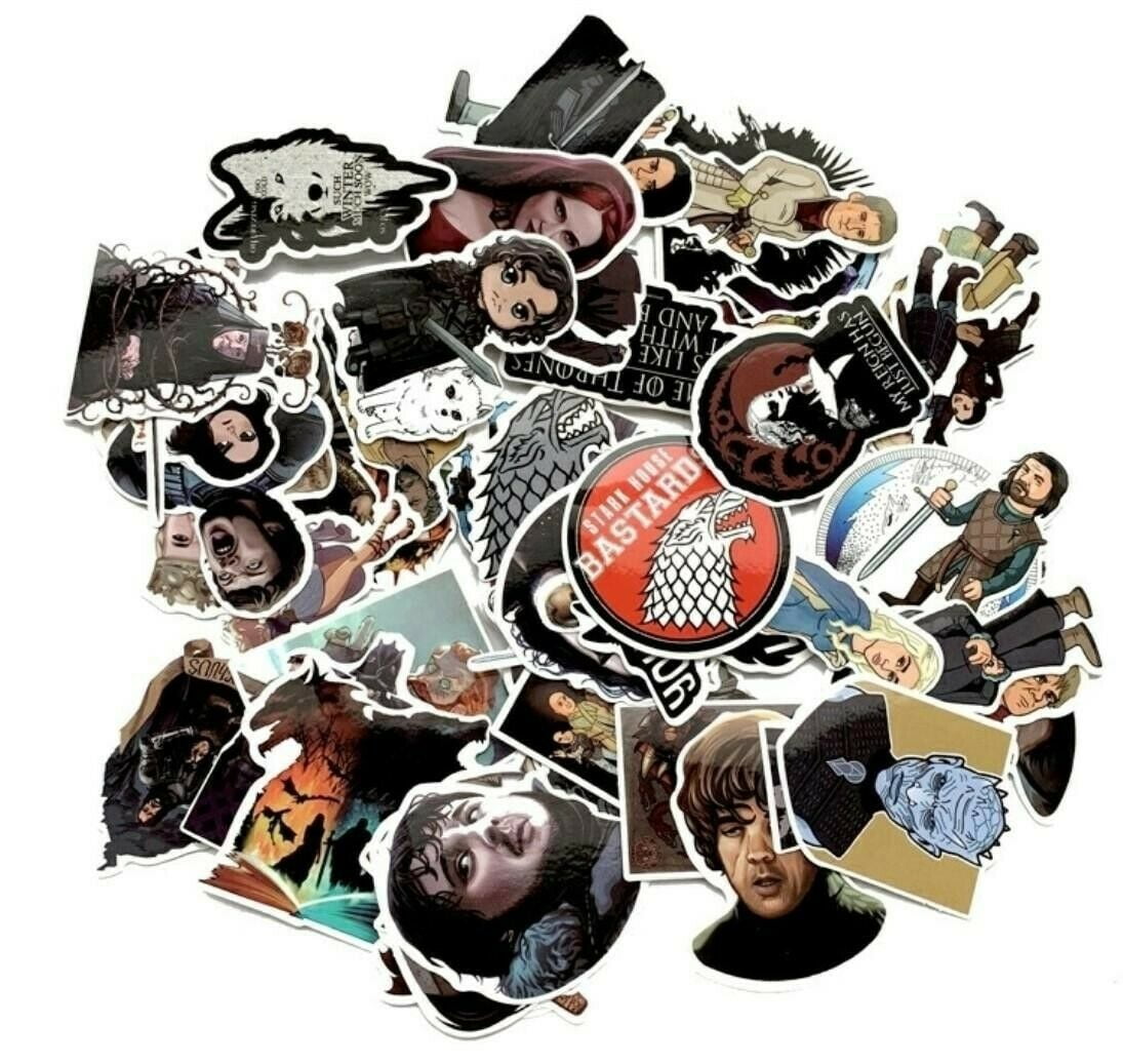 Game Of Thrones Set of 61 Assorted Stickers Decal Set - Walmart.com