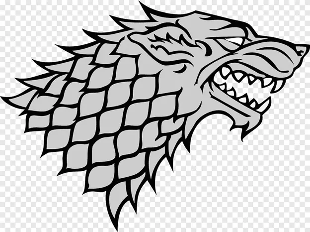 Game Of Thrones Sticker House Stark Direwolf Dog Sticker Phone Decal ...