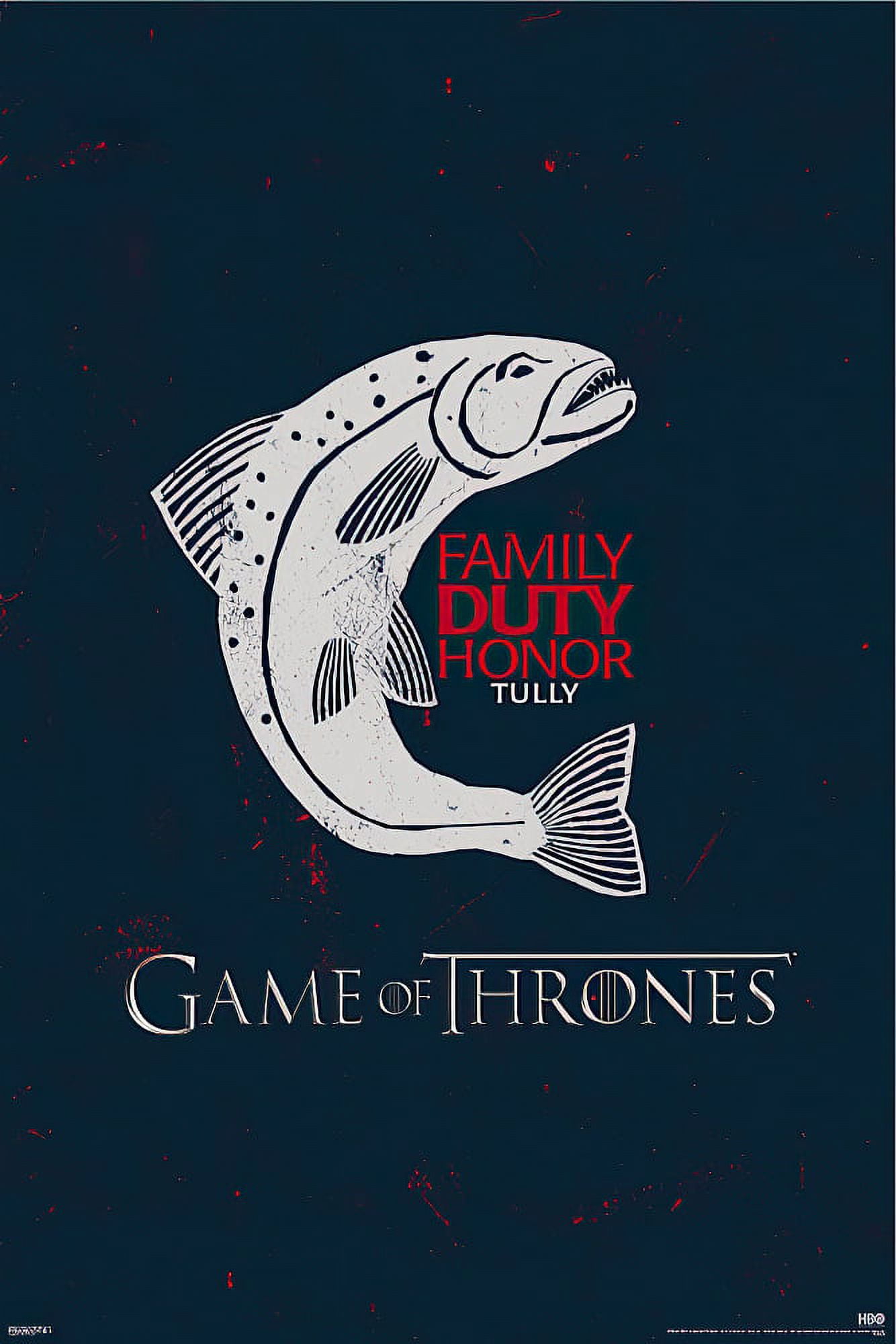 Game Of Thrones - TV Show Poster / Print (Tully House Crest / Sigli ...