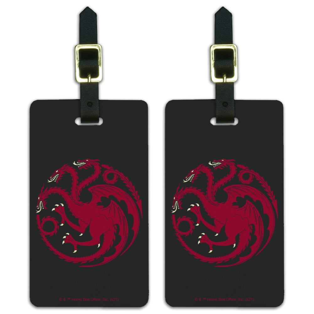 Game Of Thrones Targaryen Sigil Luggage ID Tags Set of 2 - Walmart.com