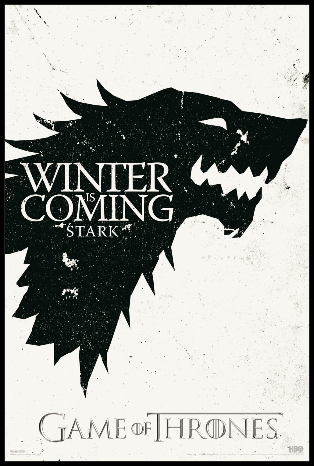 Game Of Thrones Winter Winter Is Coming Laminated & Framed Poster (24 x ...