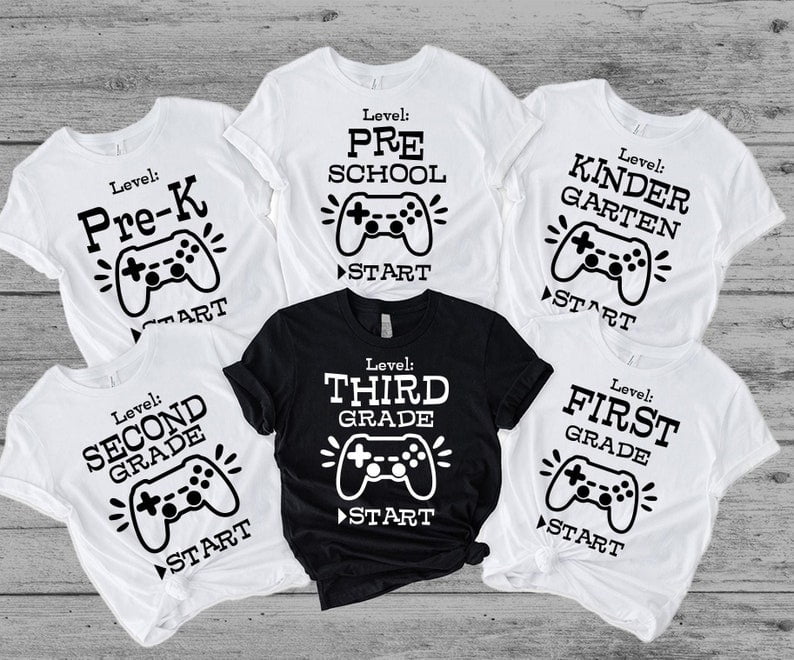 Game On 1st Grade Shirt, Back to School Shirt, Gamer Kid Shirt, First ...