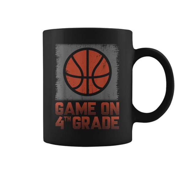 Game On 4Th Grade Basketball Back To School Fourth Grade Coffee Mugs ...