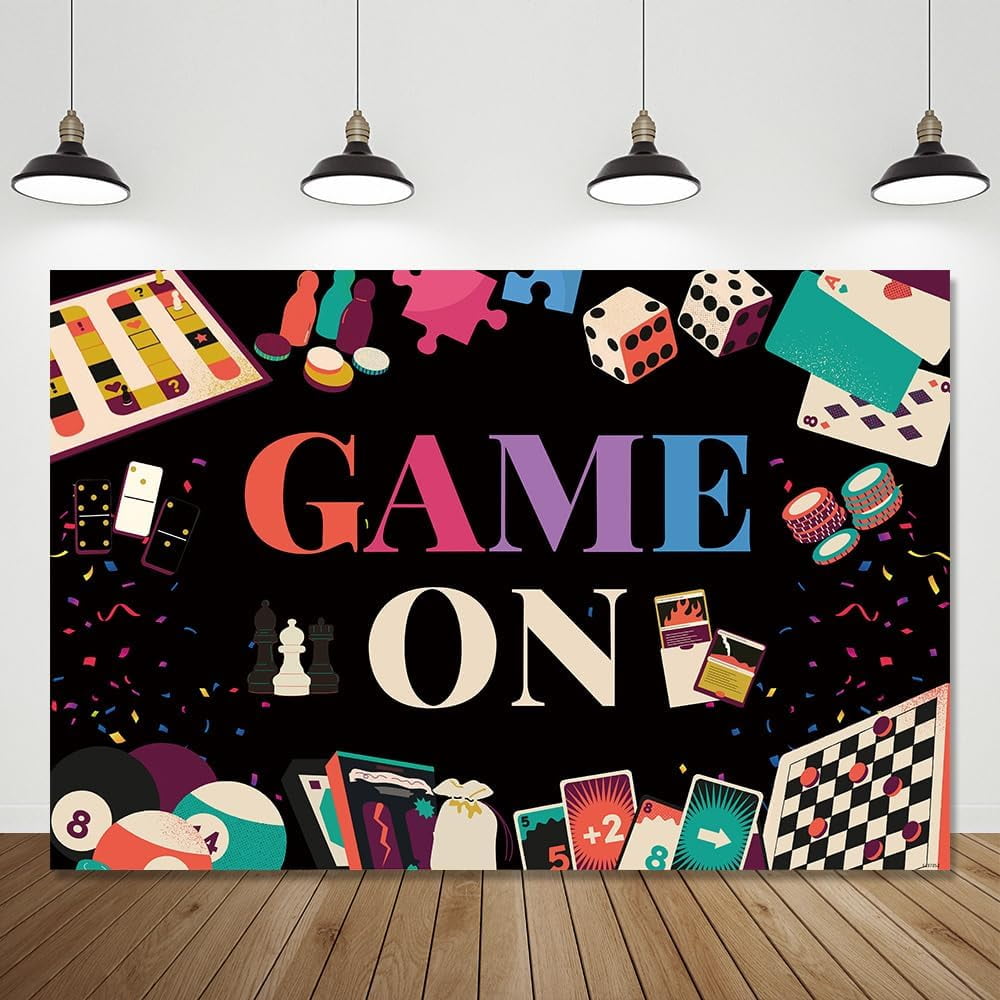 Game On Backdrop Gambling Chess Card Game Night Background for ...