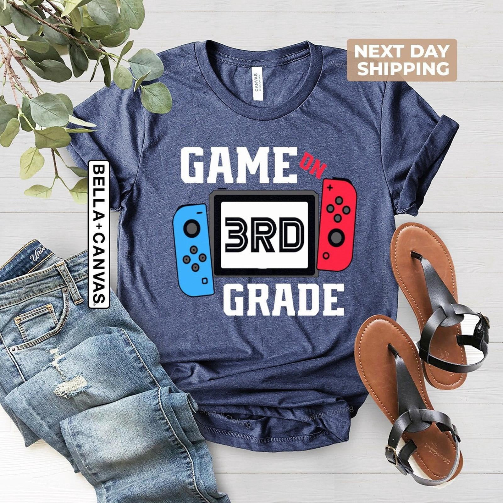 Game On Third Grade Shirt, 3rd Grade Shirt, Back to School, Boys 3rd ...