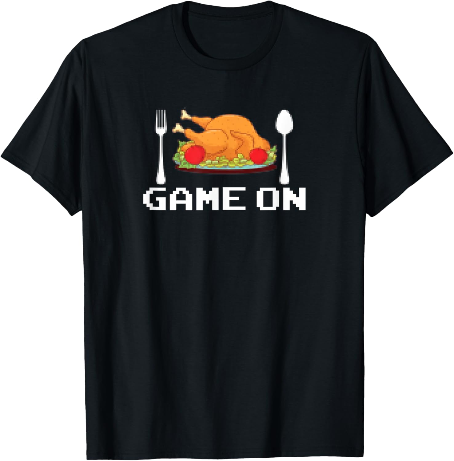 Game On Turkey Video Game Thanksgiving Meal T-Shirt - Walmart.com