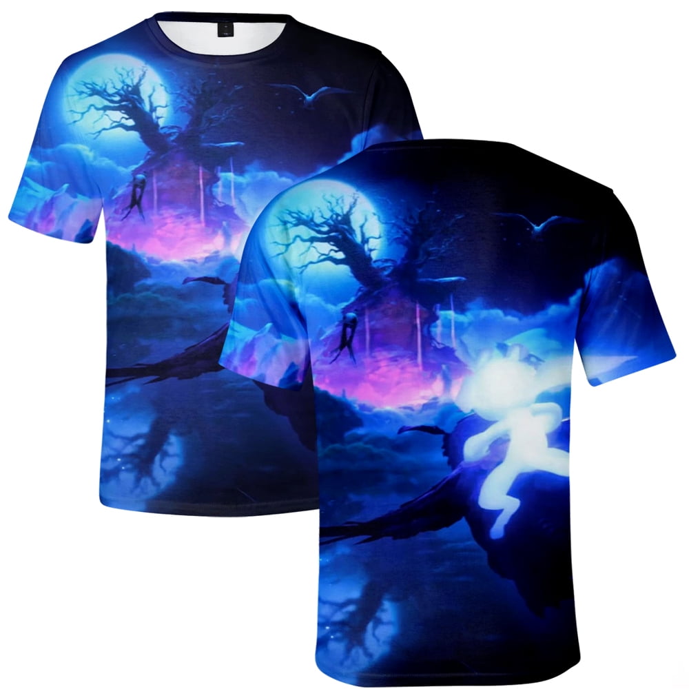 Game Ori and the Will of the Wisps Merch 3D Print Crewneck Short Sleeve ...