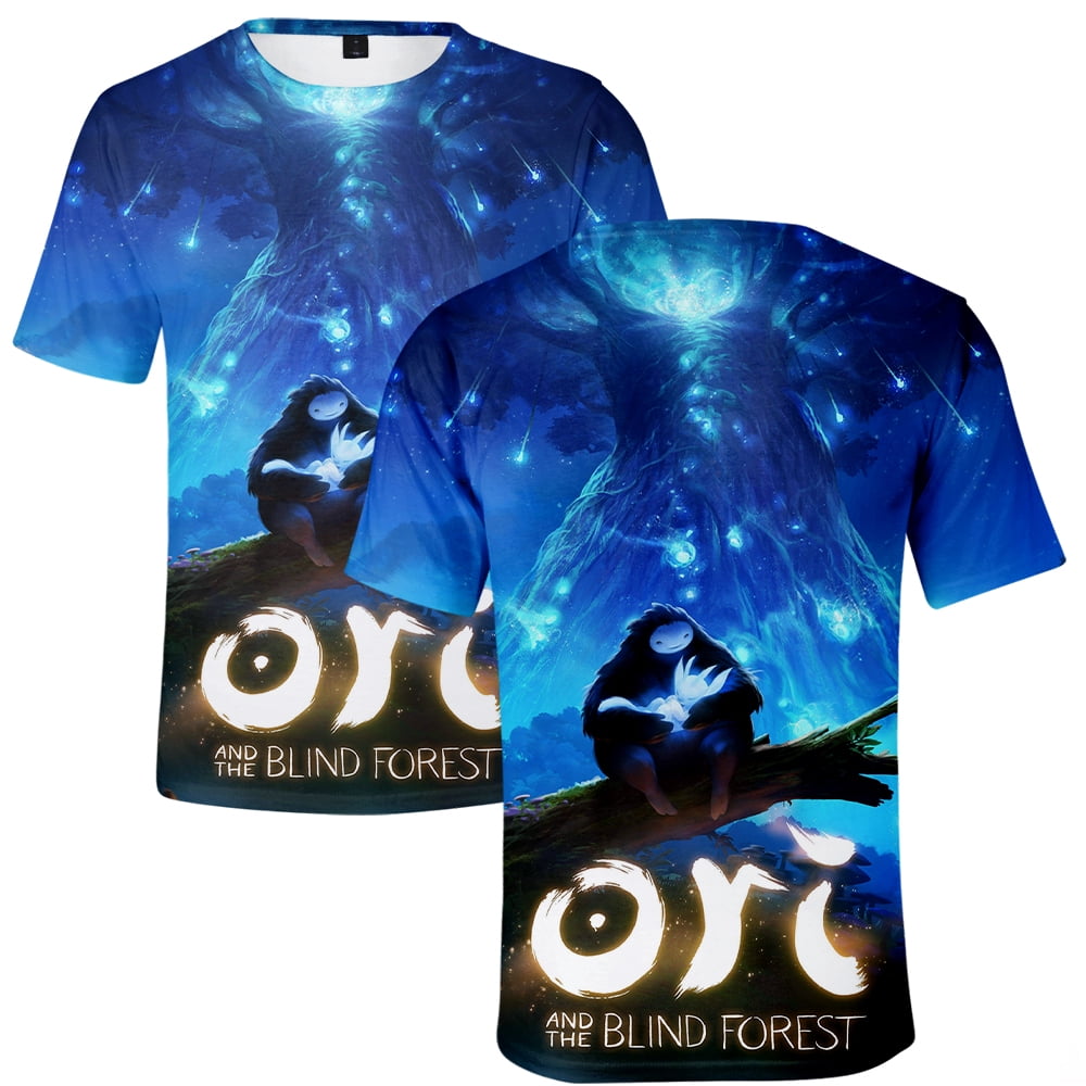 Game Ori and the Will of the Wisps Merch 3D Print Crewneck Short Sleeve ...