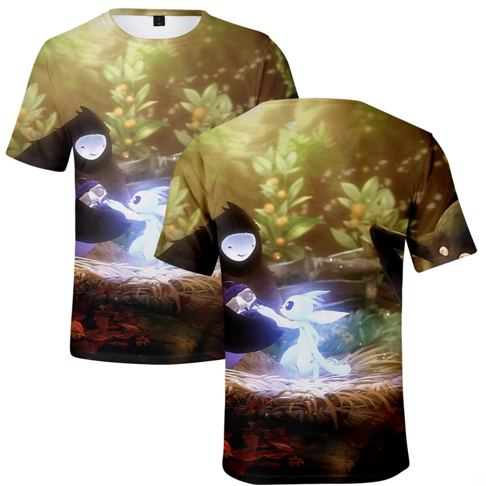 Game Ori and the Will of the Wisps Merch 3D Print Crewneck Short Sleeve Summer Men Women's ...